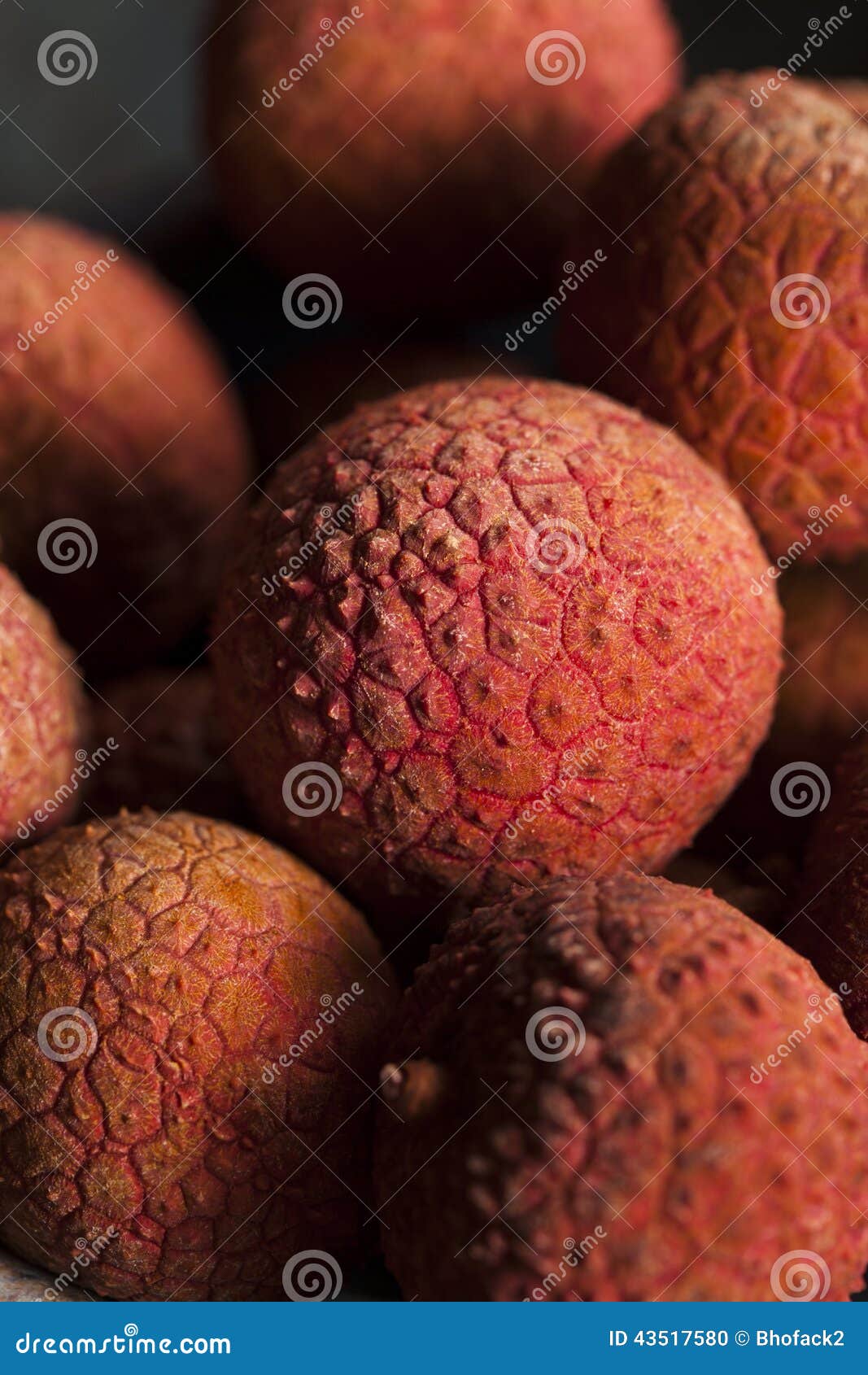 Healthy Organic Red Lychee stock photo. Image of asian - 43517580