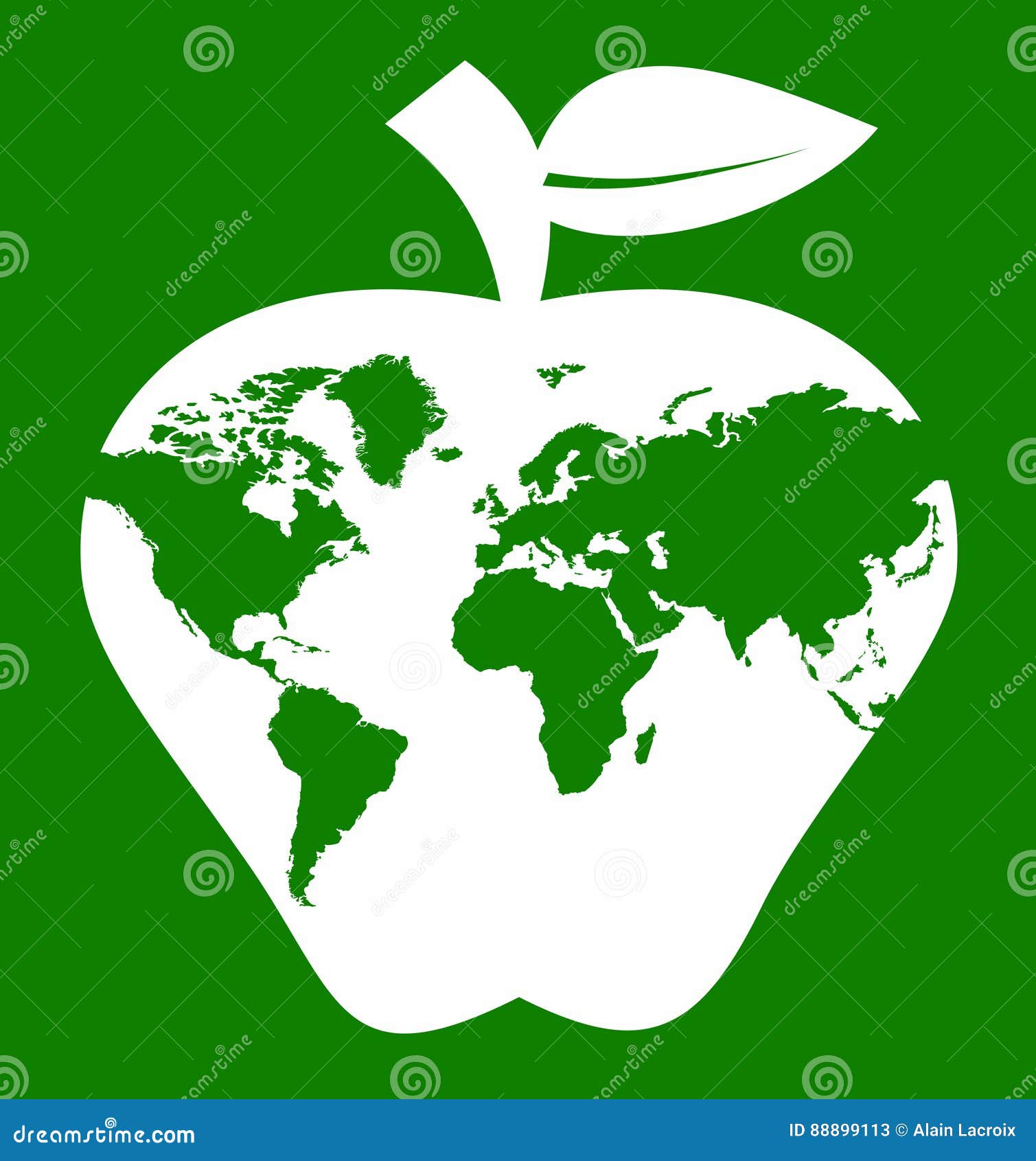Healthy planet stock illustration. Illustration of globalization - 88899113