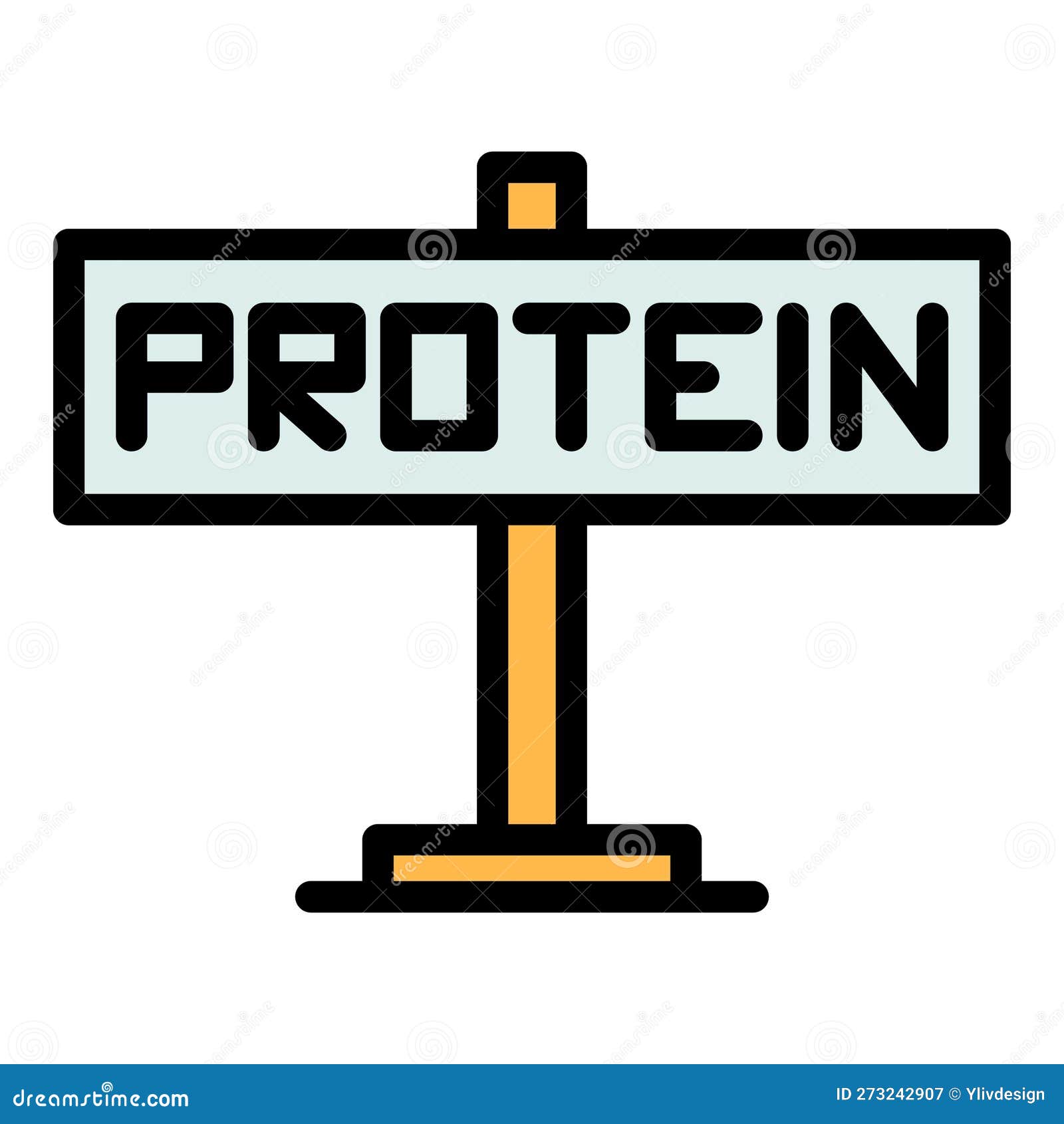 Healthy Protein Icon Vector Flat Stock Vector - Illustration of protein ...