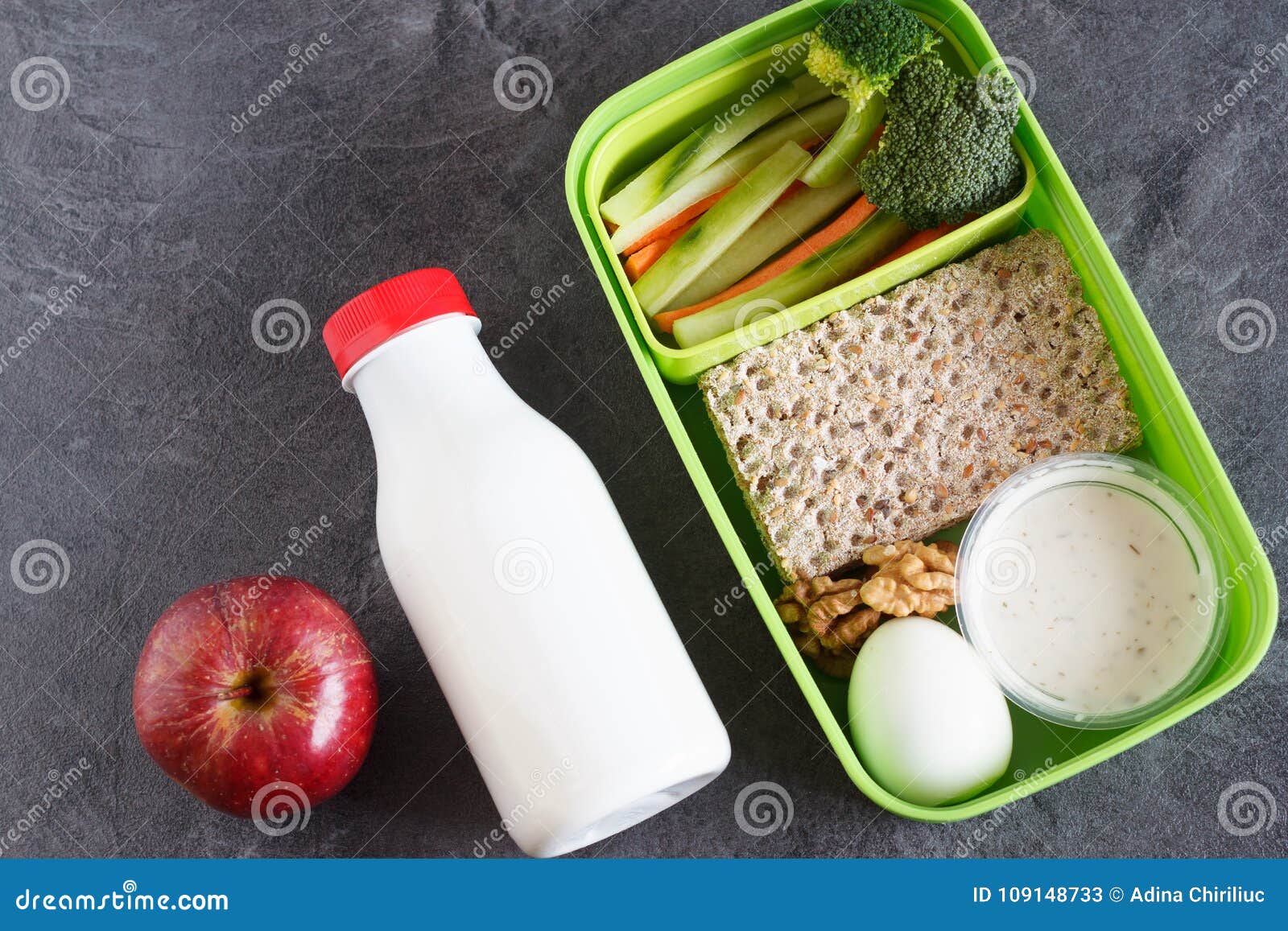 Healthy Protein and Veg Diet Snack Box for Lunch Stock Image - Image of ...