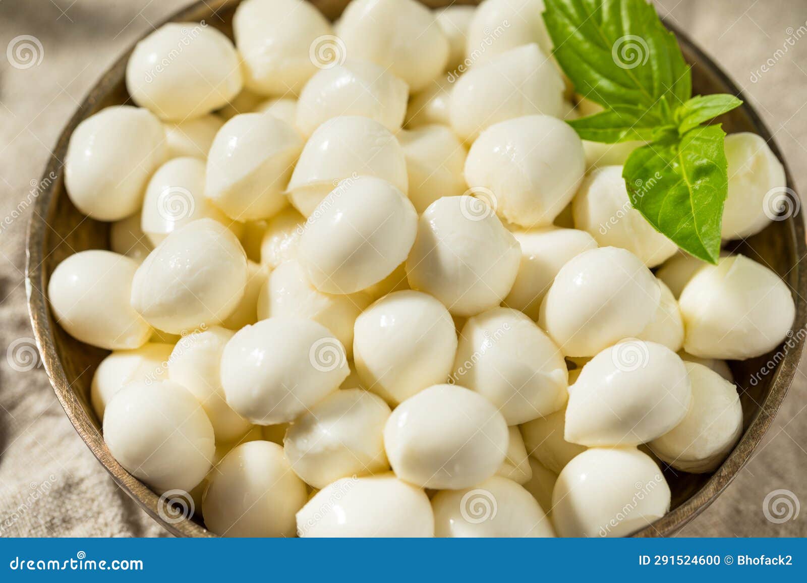 Healthy Raw Organic Mozzarella Pearls Stock Photo - Image of healthy ...