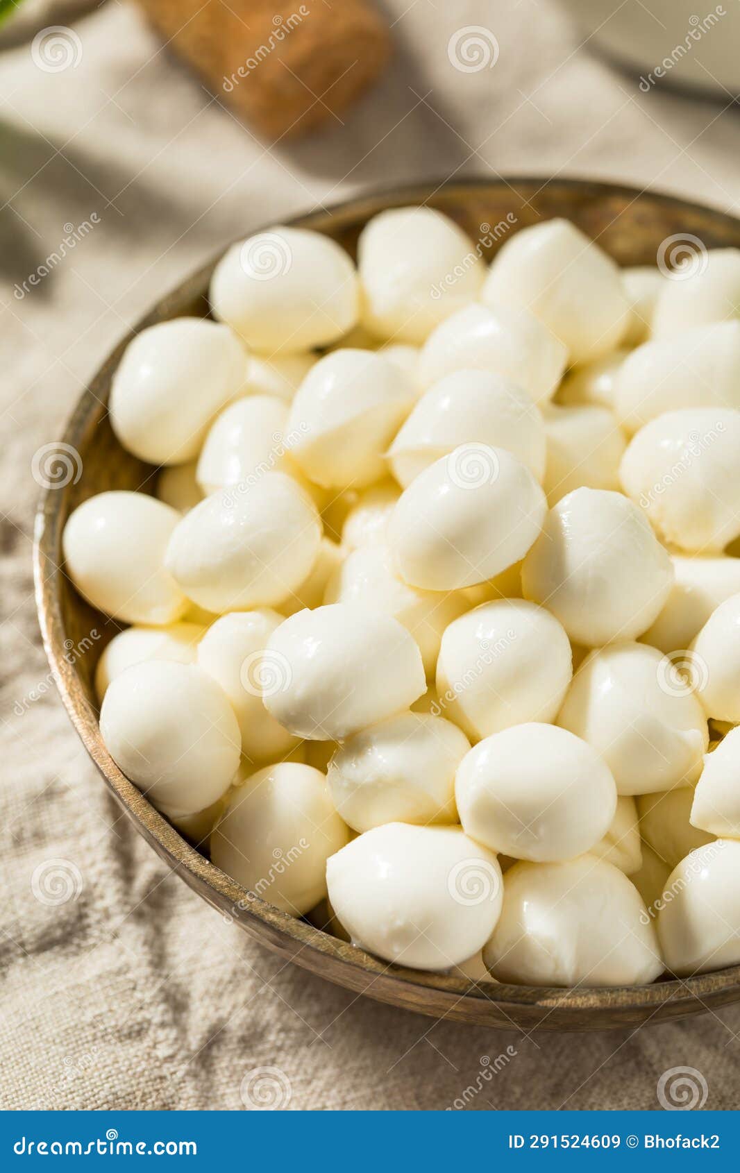 Healthy Raw Organic Mozzarella Pearls Stock Image - Image of italy ...