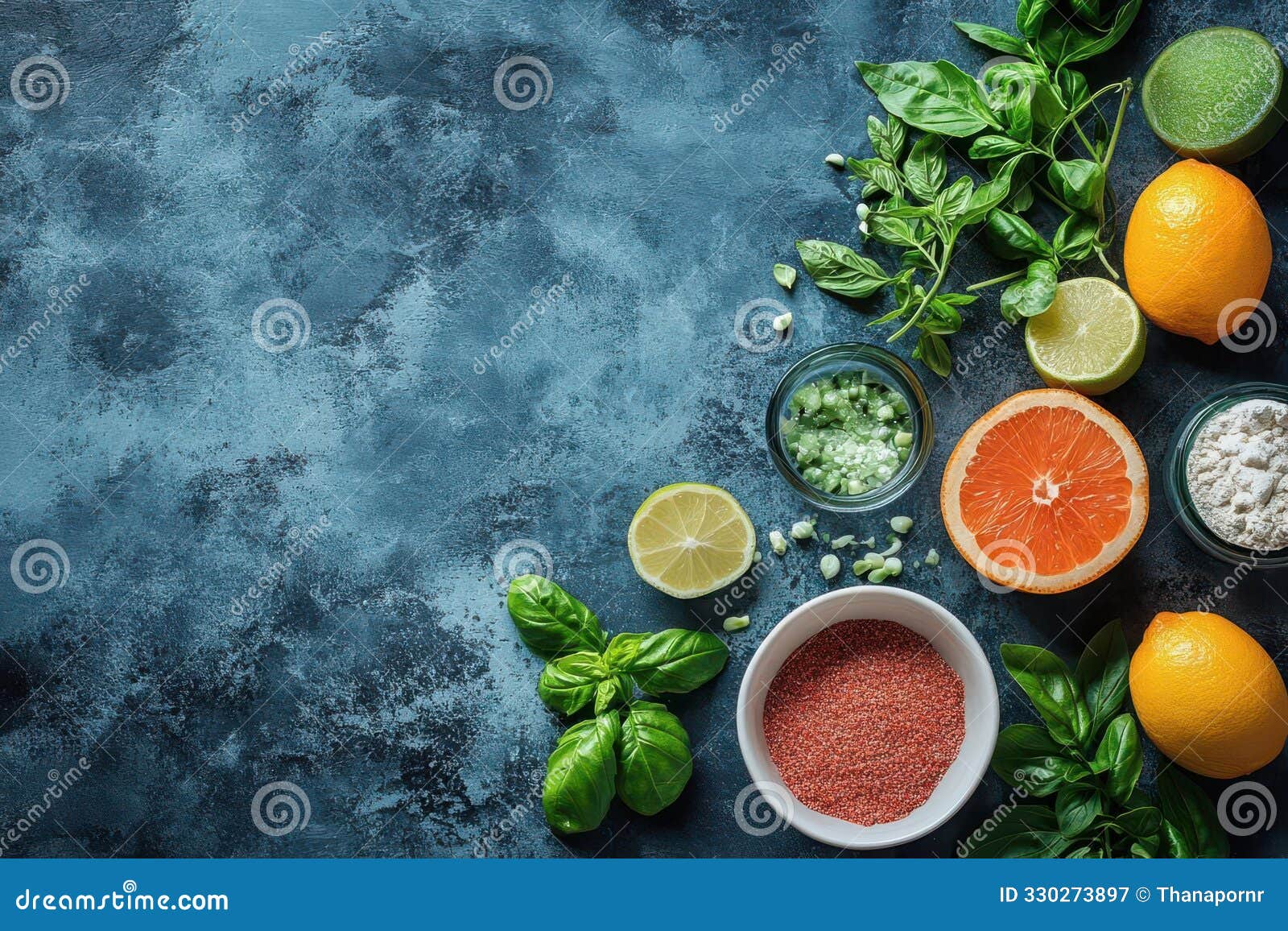 Healthy Recipes Flat Design Top View Cooking Water Color Complementary ...