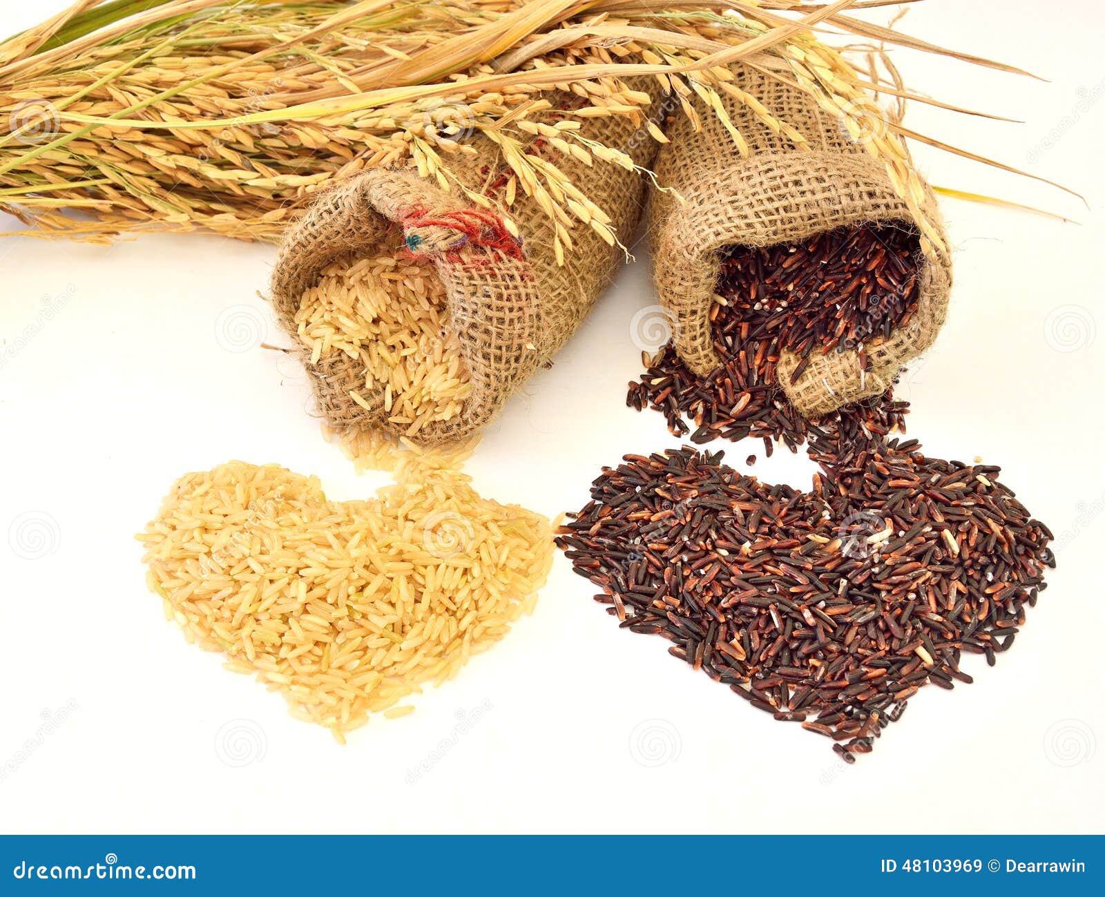 Healthy Rice Heart shape stock image. Image of food, color - 48103969