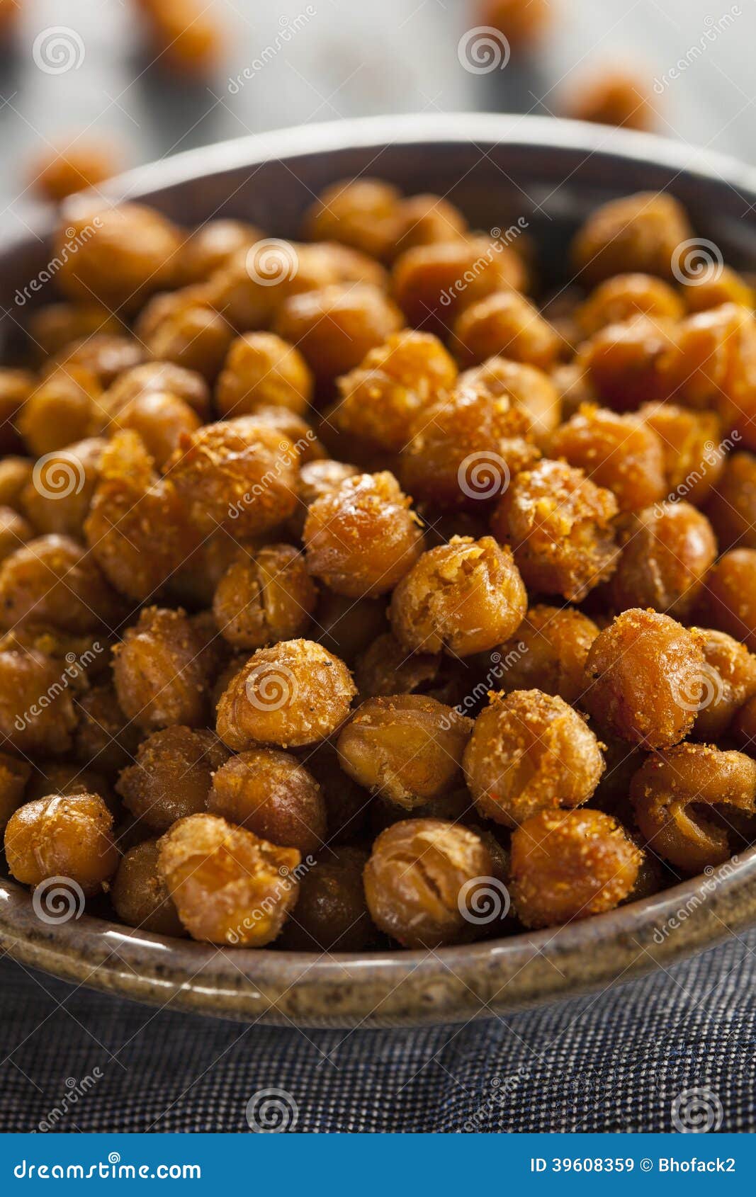 Healthy Roasted Seasoned Chick Peas Stock Image - Image of nature ...