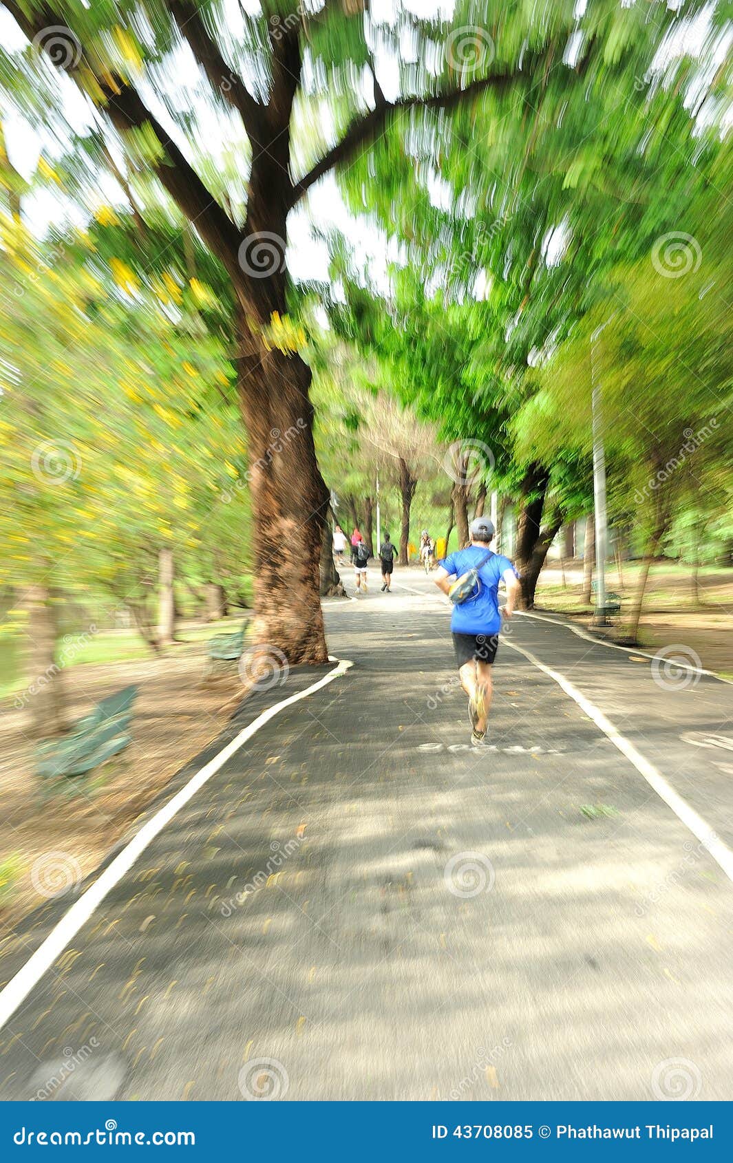 Healthy Runner Training Motion Blur Stock Image - Image of healthy ...