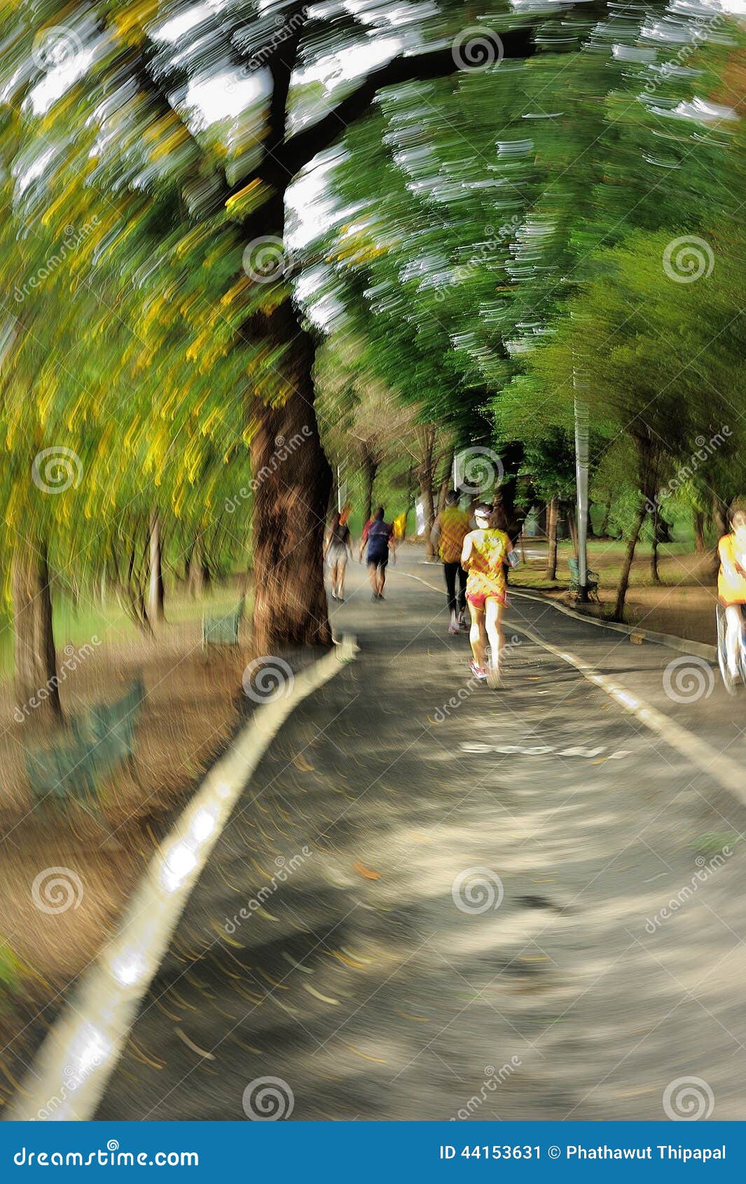 Healthy Runner Training Motion Blur Stock Image - Image of exercise ...