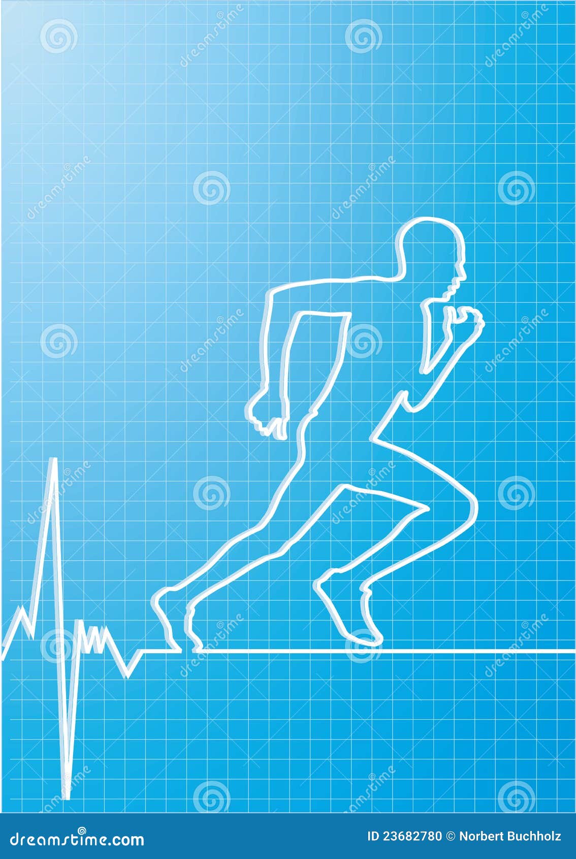 3d Healthy Man Running Royalty-Free Cartoon | CartoonDealer.com #28192016
