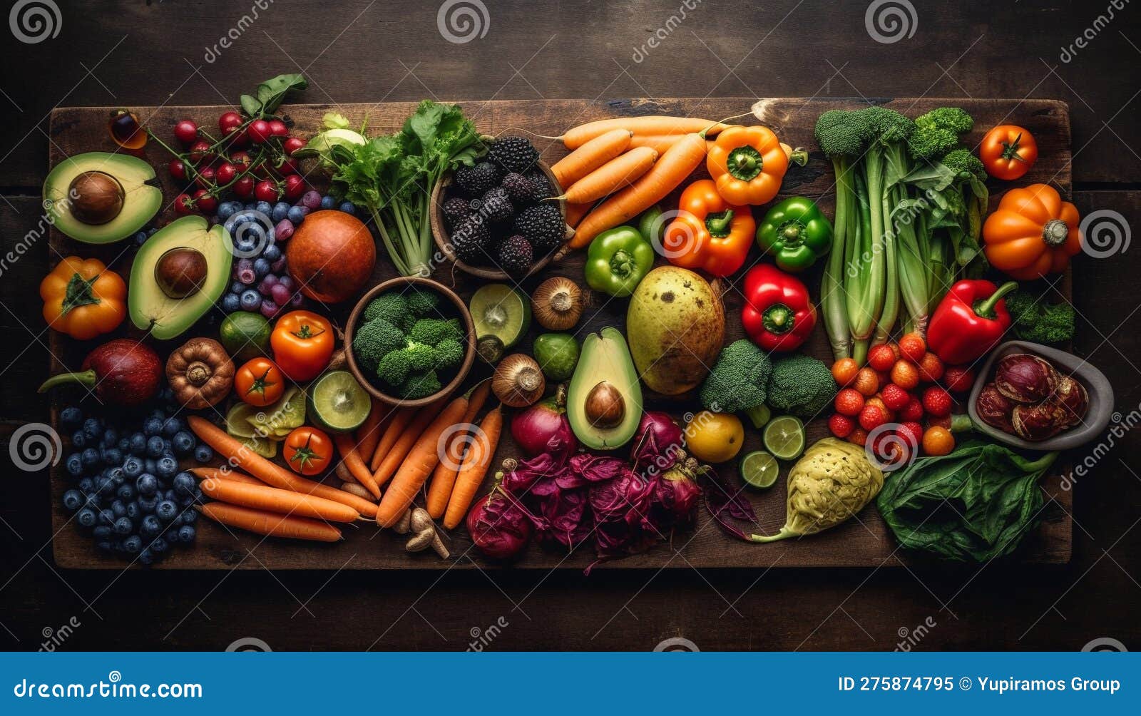 Healthy Salad Collection with Fresh Organic Vegetables Generated by AI ...