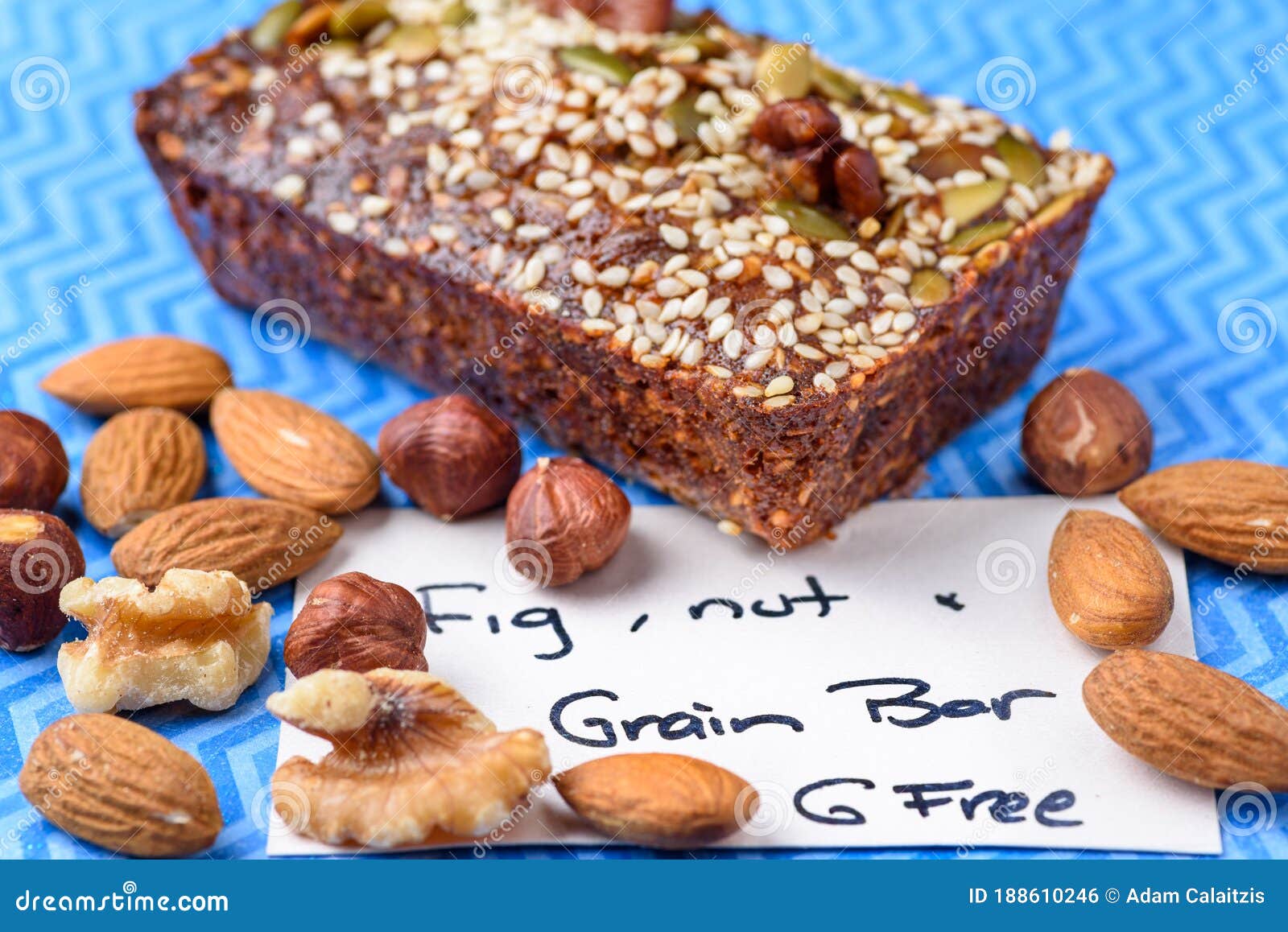 A seeded nut health bar stock photo. Image of delicious - 188610246