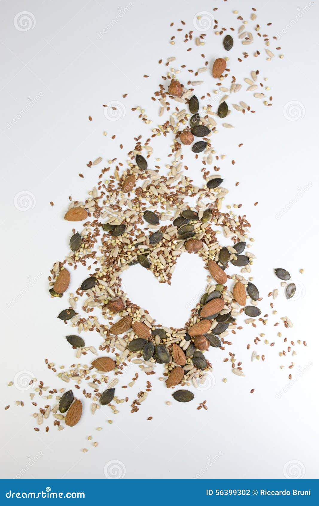 Healthy Seeds on White Background Stock Photo - Image of collection ...