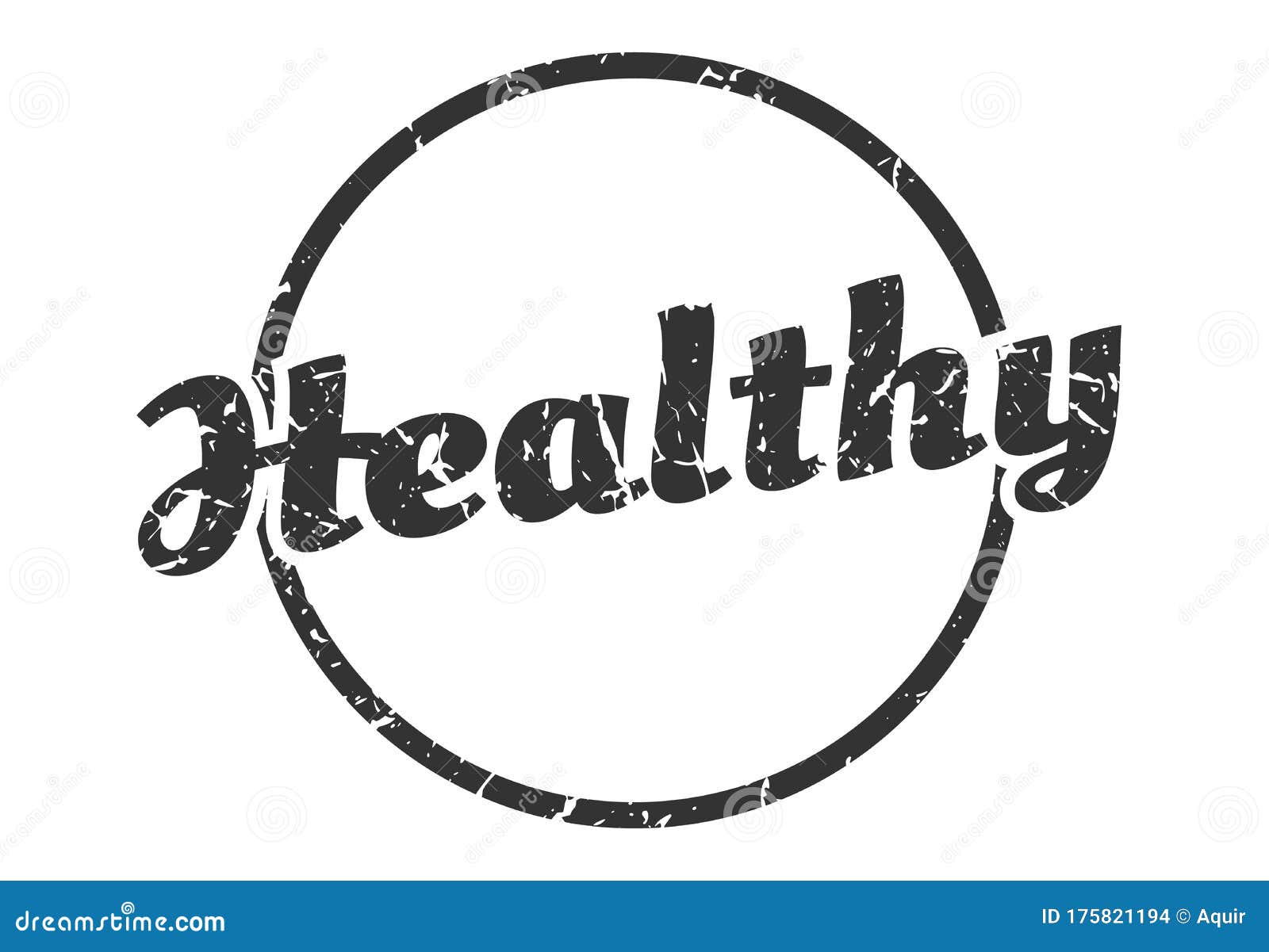 Healthy Sign. Healthy Round Vintage Stamp Stock Vector - Illustration ...