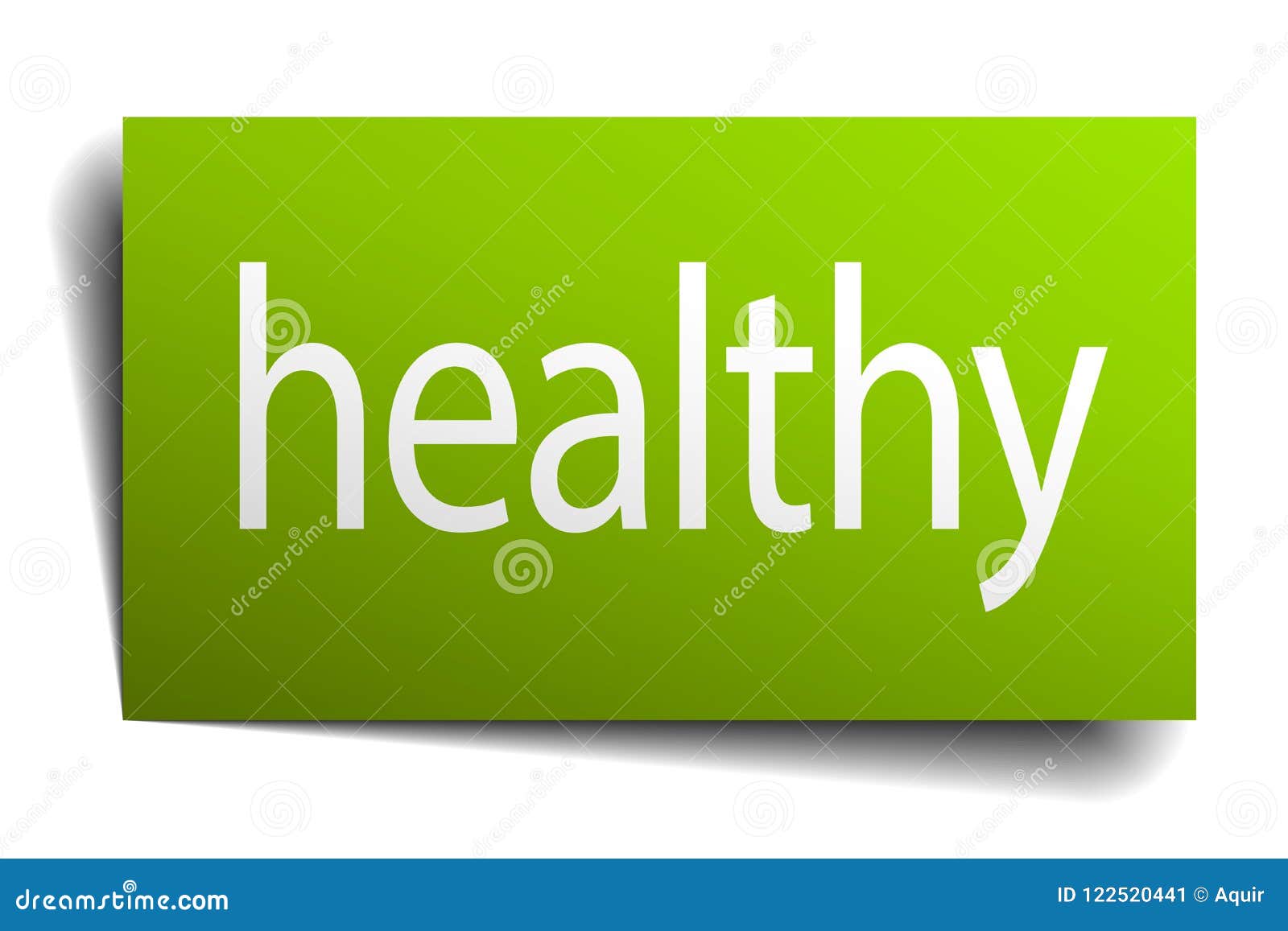 Healthy sign stock vector. Illustration of notice, template - 122520441