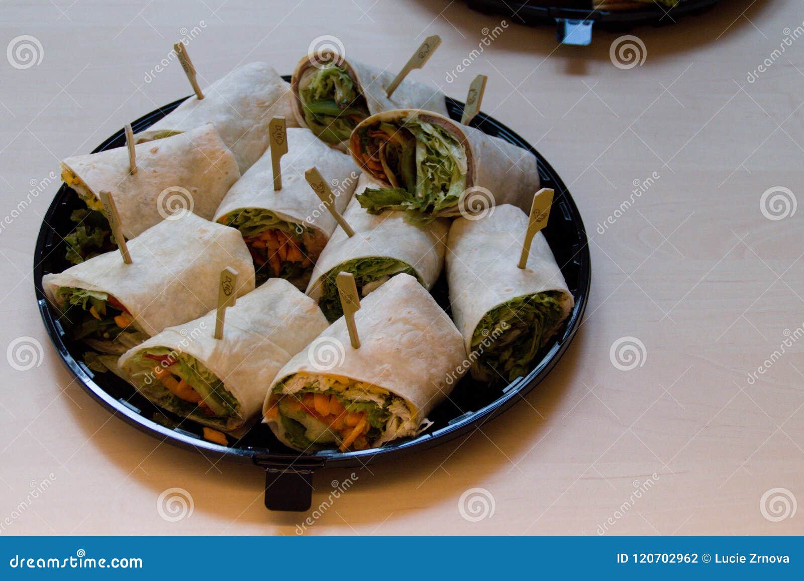 Simple Refreshment on a Wooden Table with Tortillas Stock Photo - Image ...