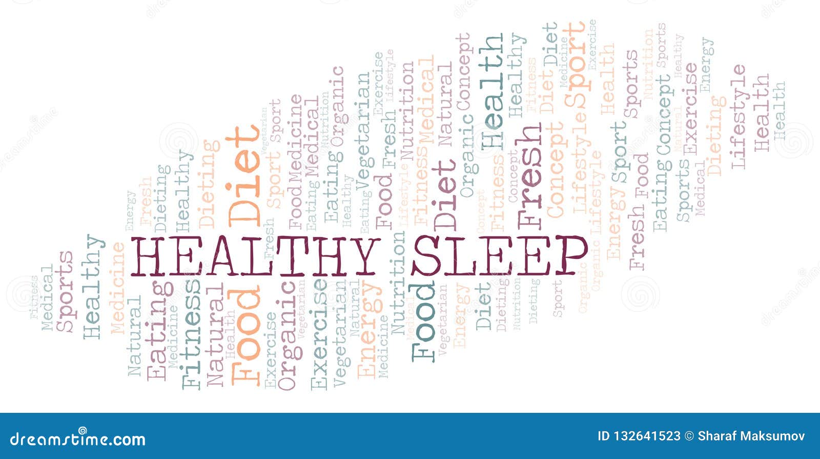 Sleep Word, The Verb Expressing The Action, Children Education Concept ...