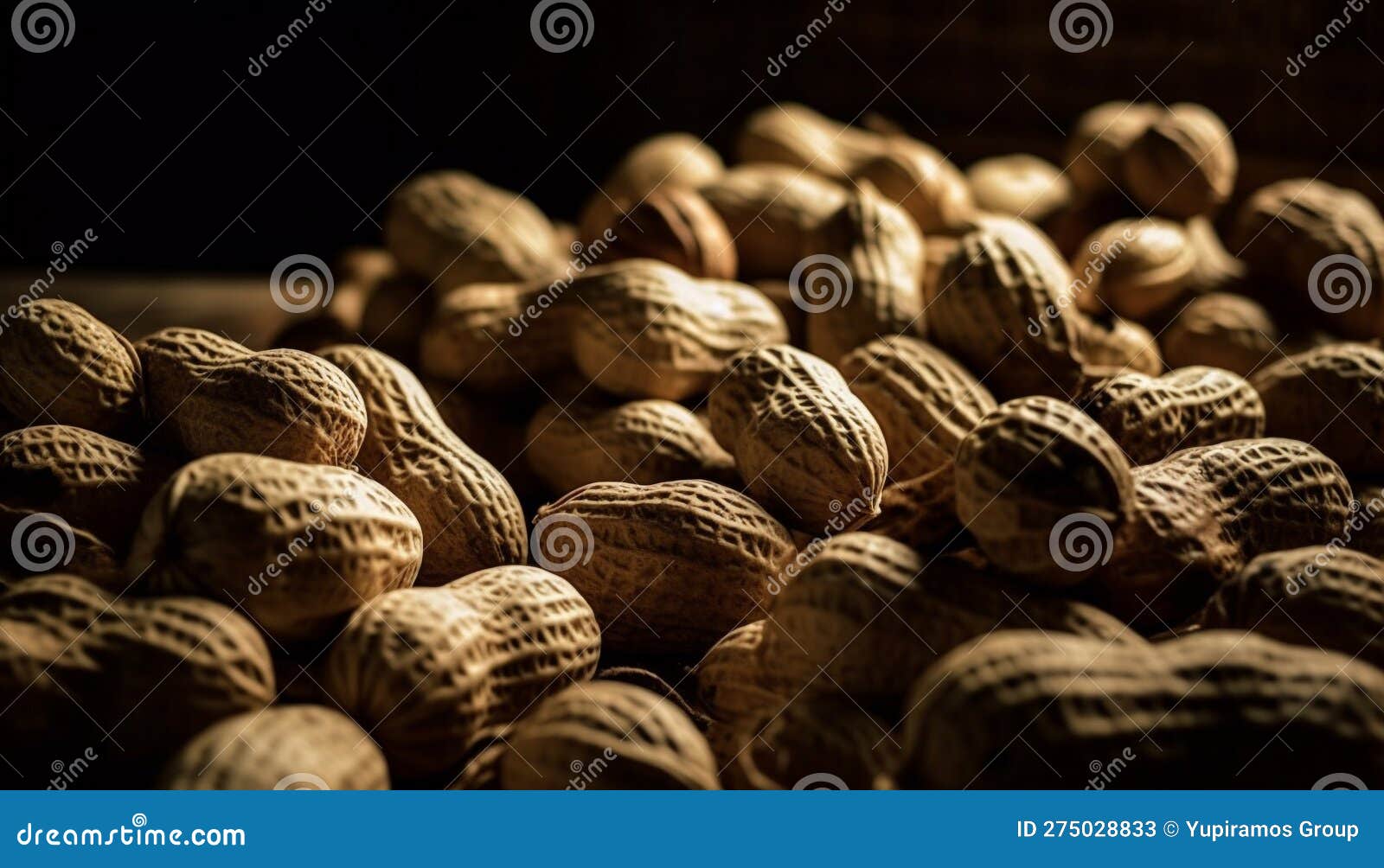 Healthy Snack Nuts and Fruit in Nutshell Generated by AI Stock ...