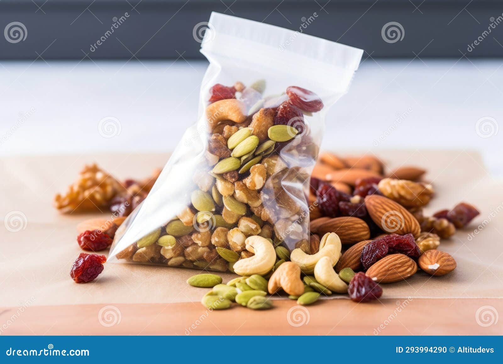 Healthy Snack Packaged in a Small Bag Stock Photo - Image of snack ...