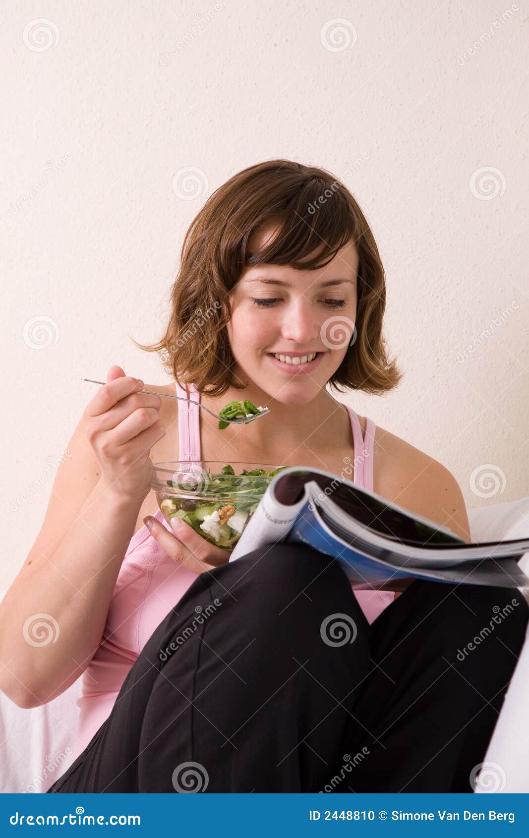 Healthy snacking stock photo. Image of person, diet, attractive - 2448810