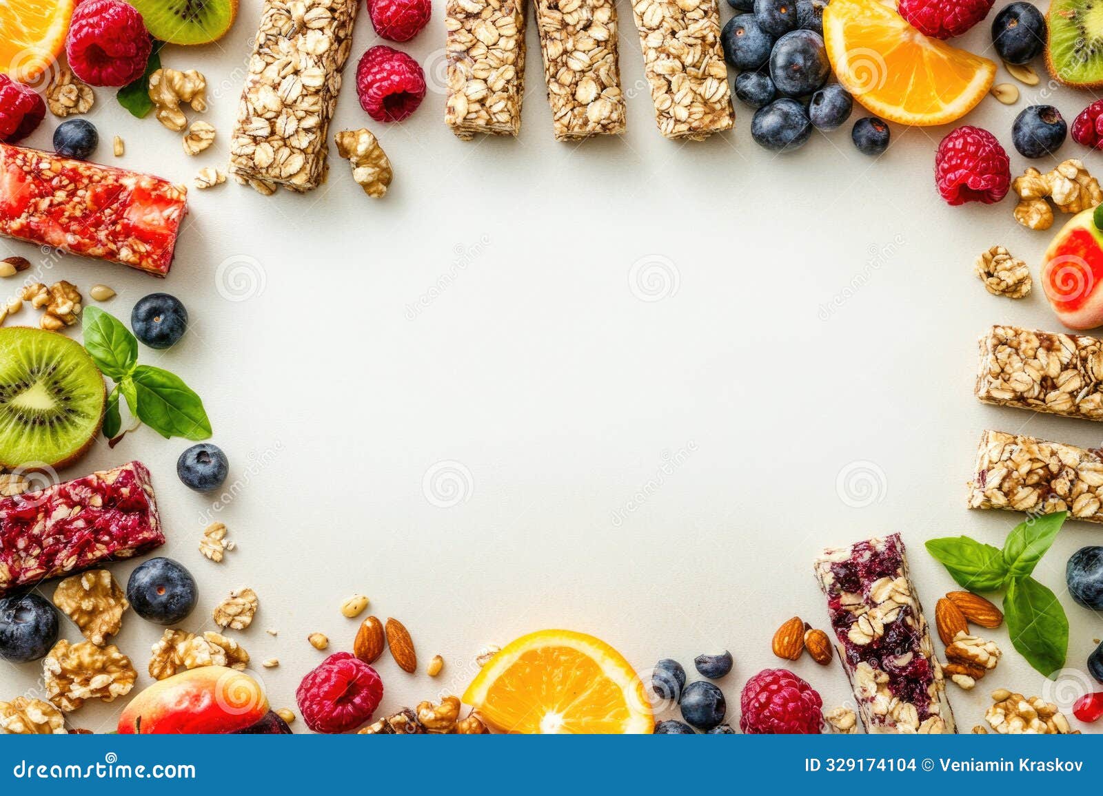 Healthy Snacks with Blank Space Stock Photo - Image of lifestyle, nuts ...