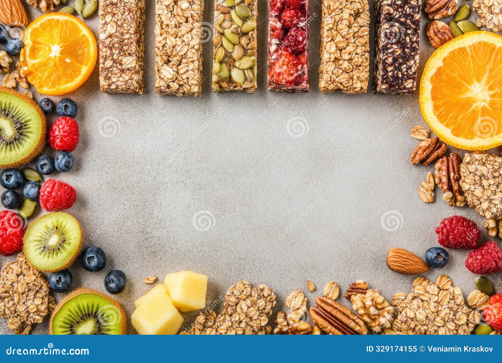 Healthy Snacks with Blank Space Stock Image - Image of design, natural ...