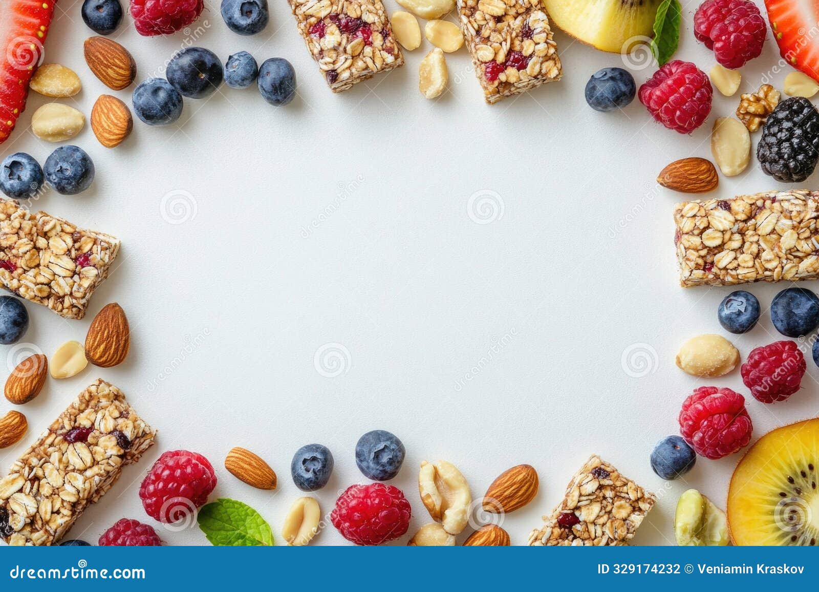 Healthy Snacks with Blank Space Stock Photo - Image of design, fresh ...