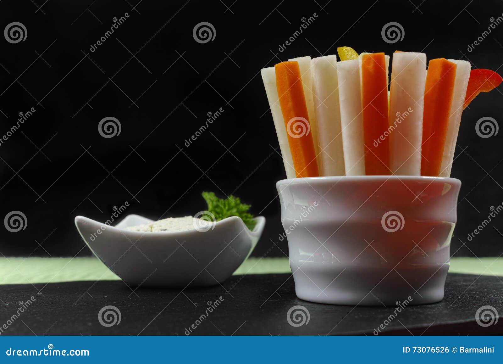 Healthy Snacks - Vegetable Sticks and Dip Stock Photo - Image of buffet ...