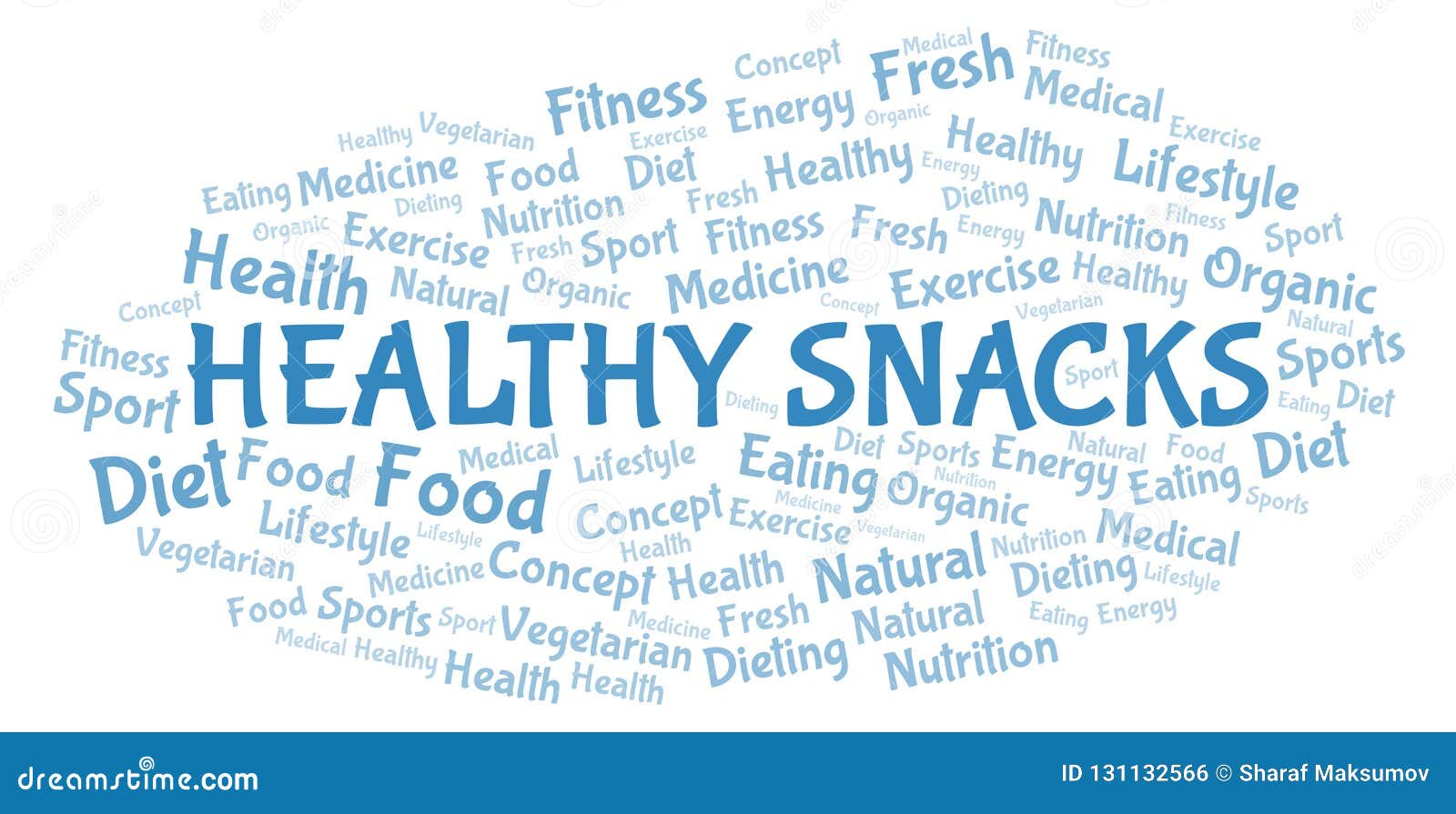 Healthy Snacks word cloud. stock illustration. Illustration of tagcloud ...