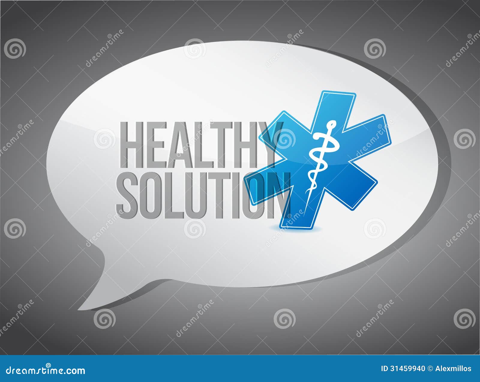 Healthy Solution Message Illustration Design Stock Illustration ...