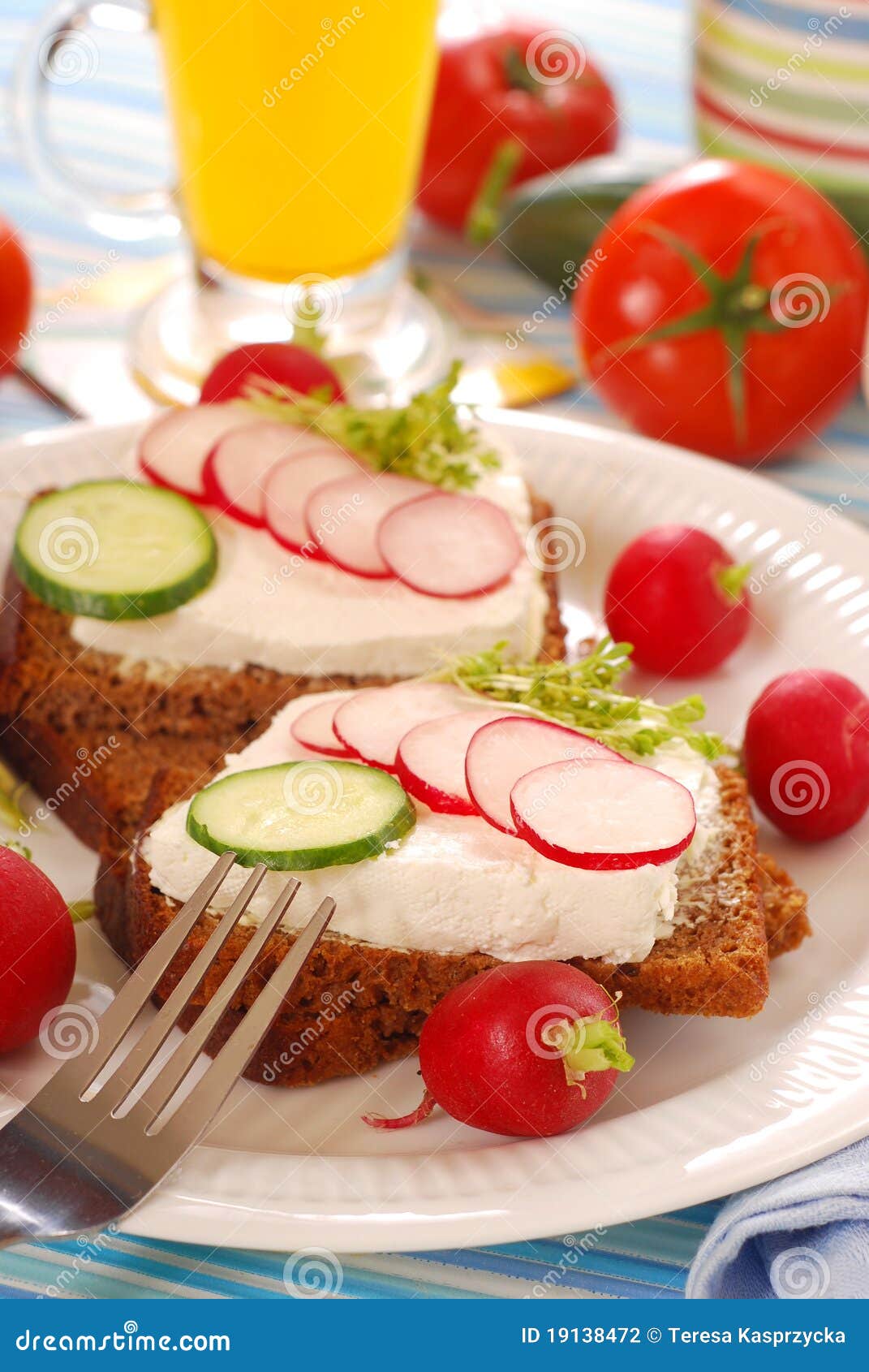 Healthy spring breakfast stock photo. Image of cottage - 19138472