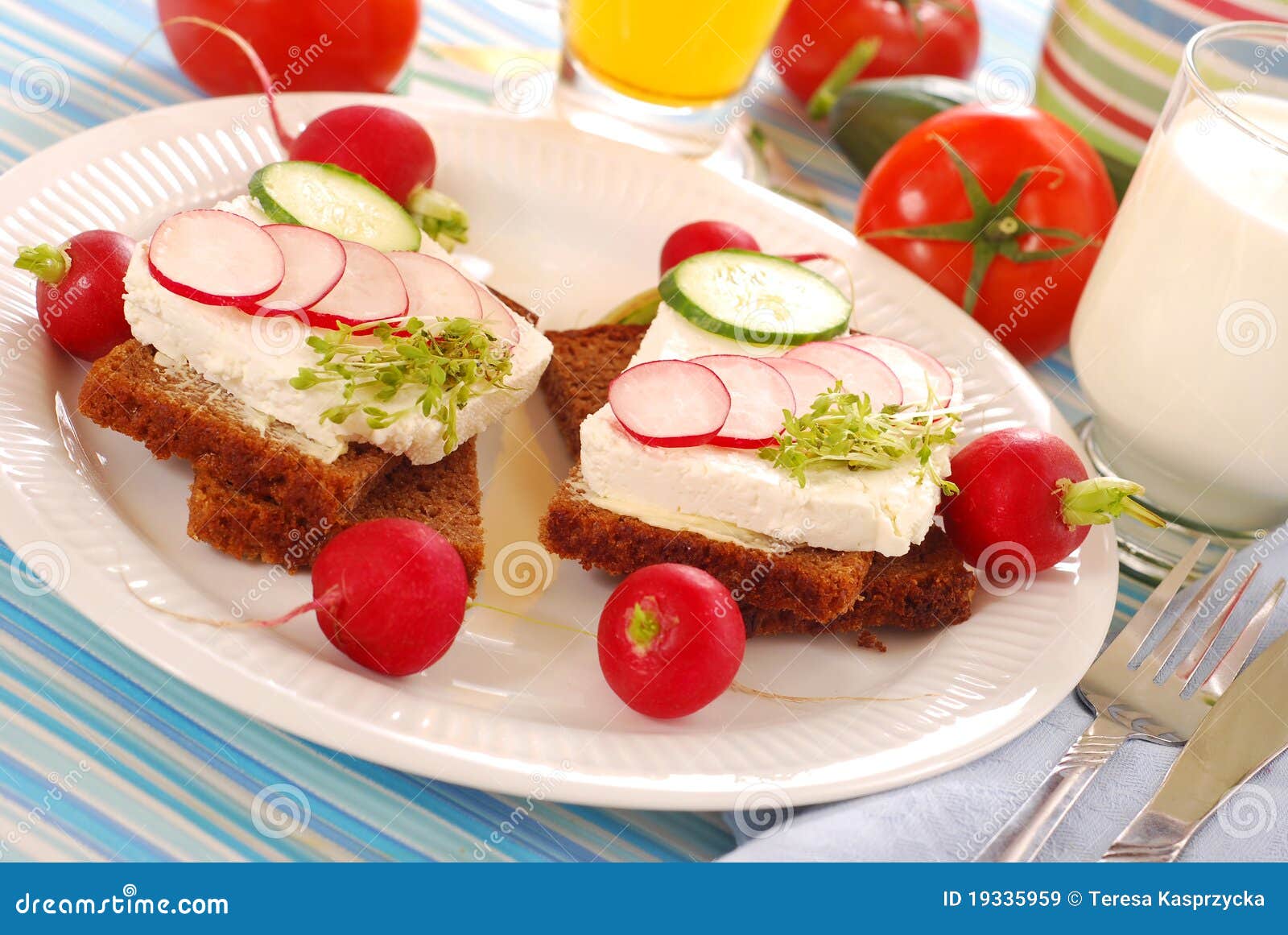 Healthy spring breakfast stock image. Image of spring - 19335959