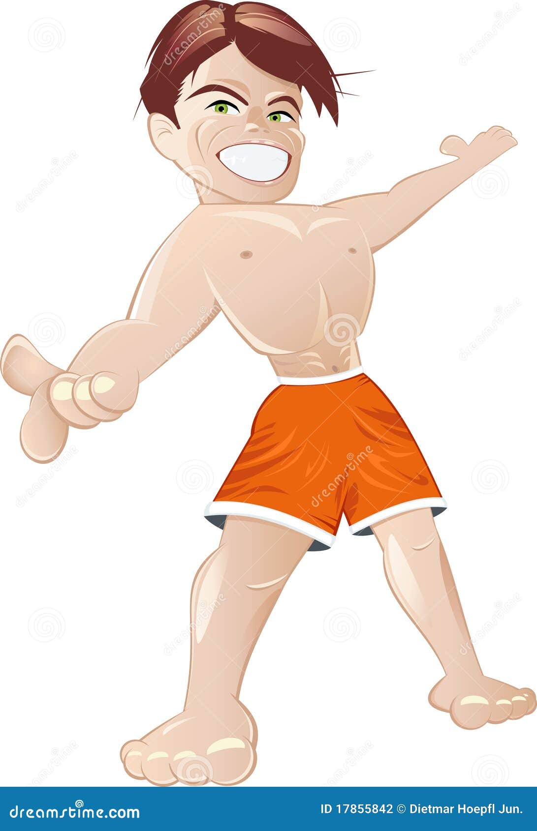 Healthy strong boy stock vector. Illustration of fitness - 17855842