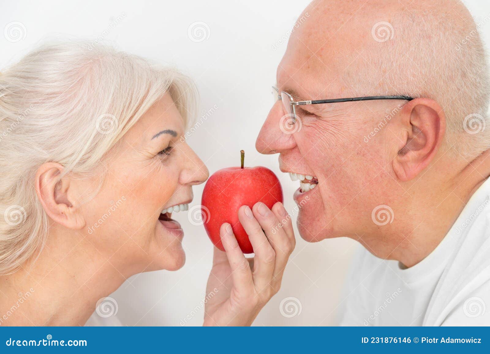 Healthy and Strong Teeth Concept with Apple Stock Photo - Image of love ...