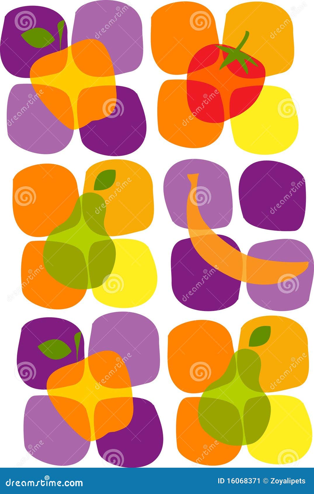 Square Fruit Series Stock Illustrations – 26 Square Fruit Series Stock ...