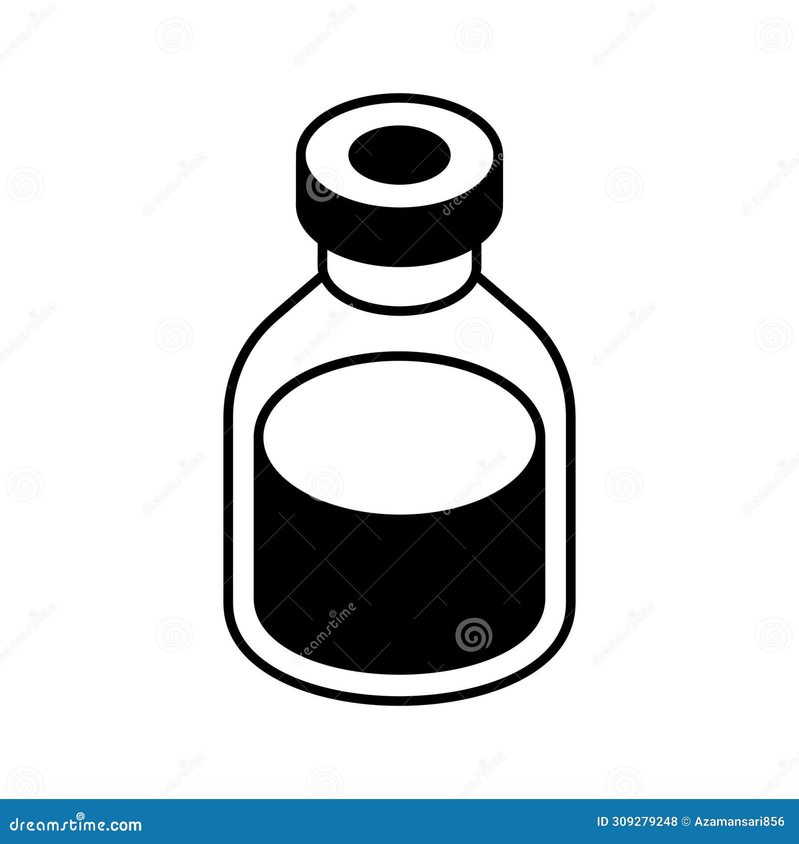 Healthy Syrup, Vector of Syrup Bottle in Modern Style Stock Vector ...