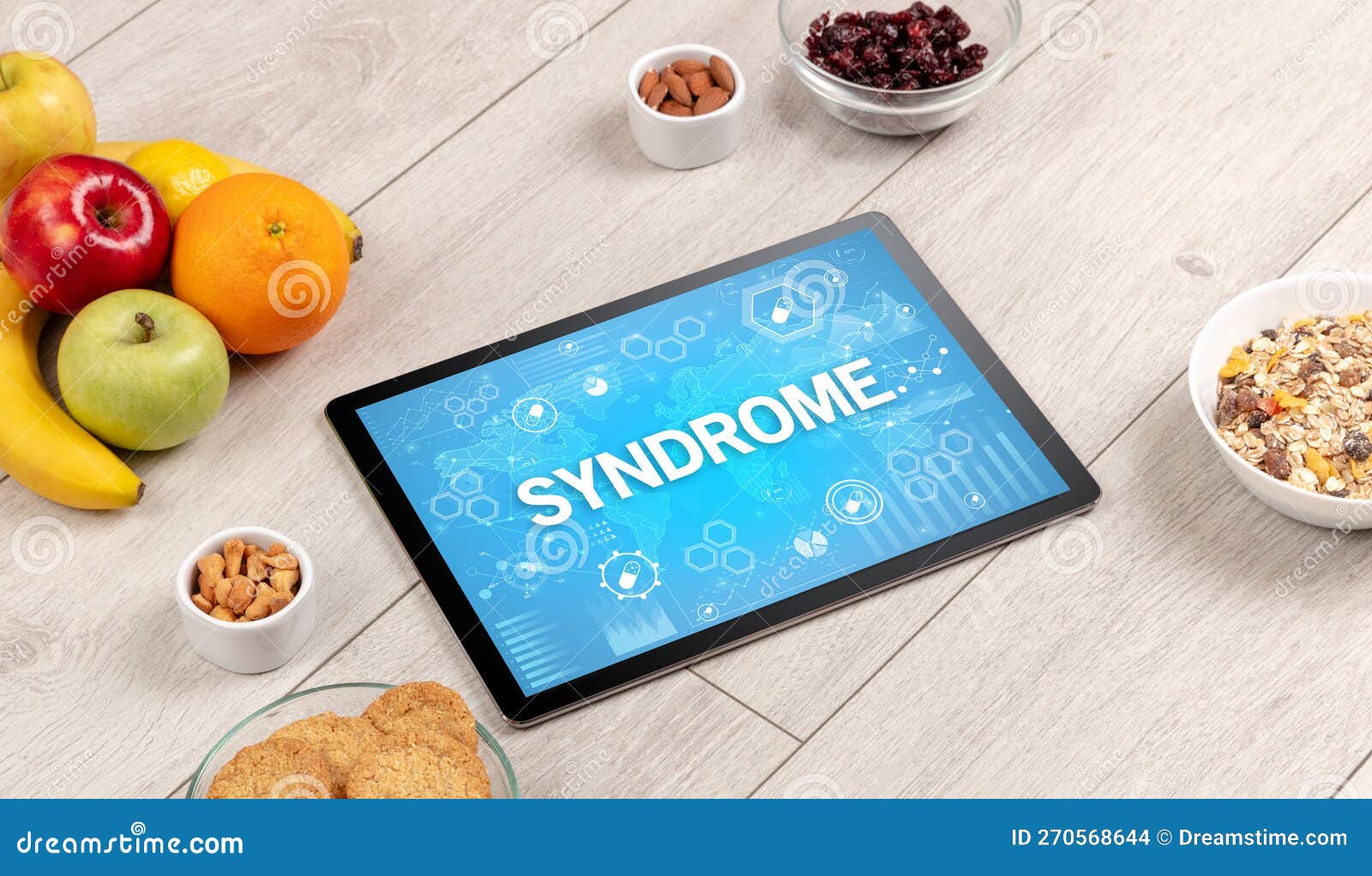 Healthy Tablet Pc Compostion, Immune System Boost Concept Stock Photo ...