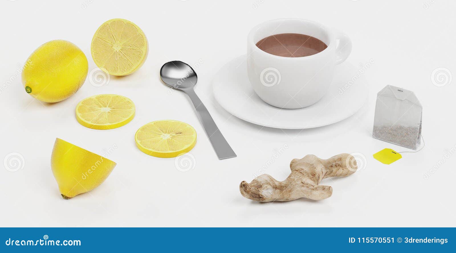 Healthy Tea stock illustration. Illustration of render - 115570551