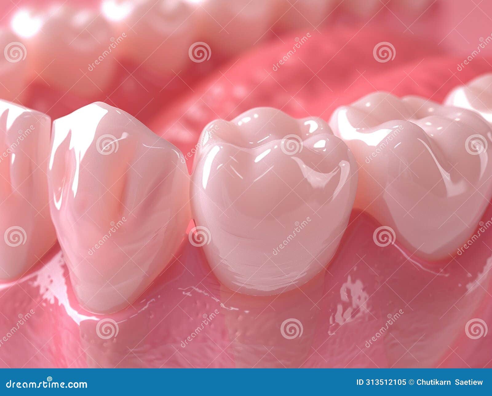 Healthy Teeth , Healthy Gum Tissue, AIGENERATED Royalty-Free Stock ...