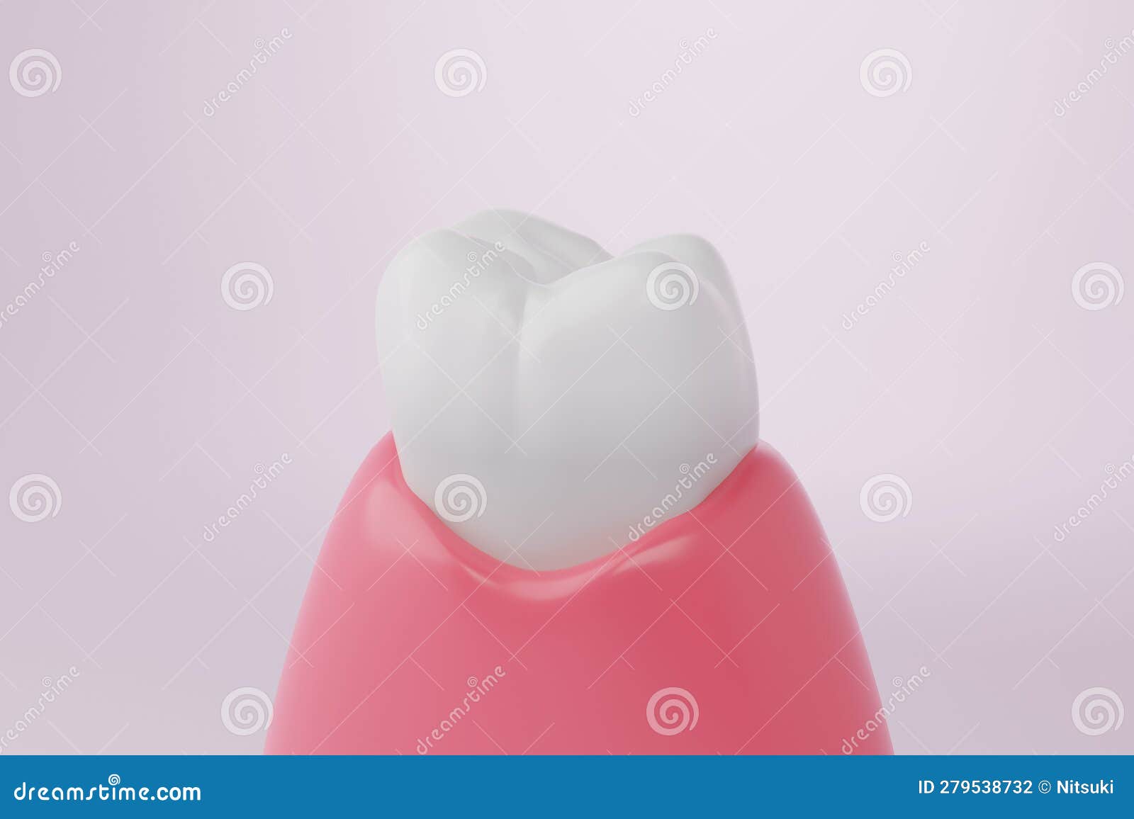 Healthy Teeth and Pink Gums Stock Illustration - Illustration of ...