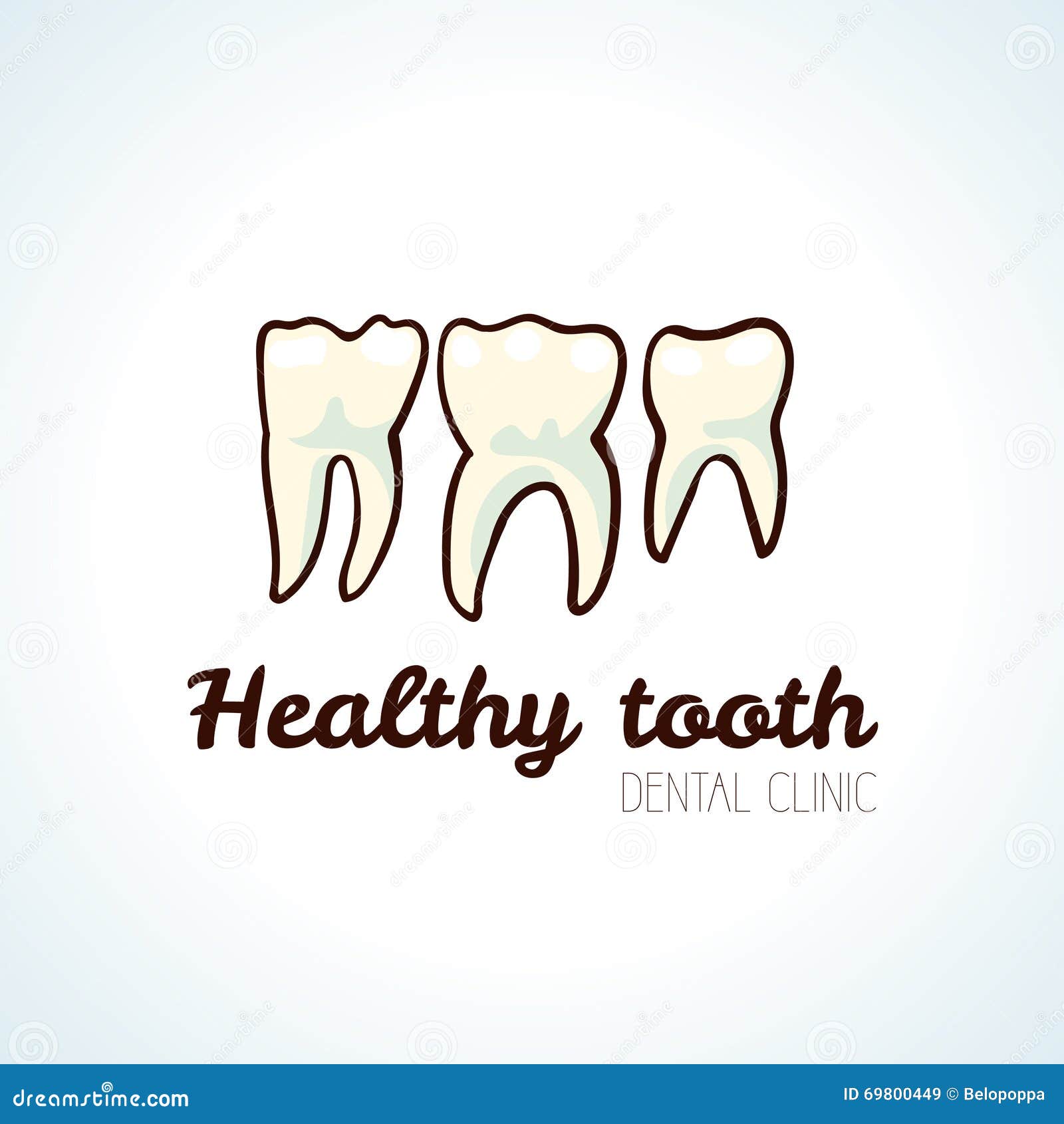 Healthy teeth. Vector logo stock vector. Illustration of bright - 69800449