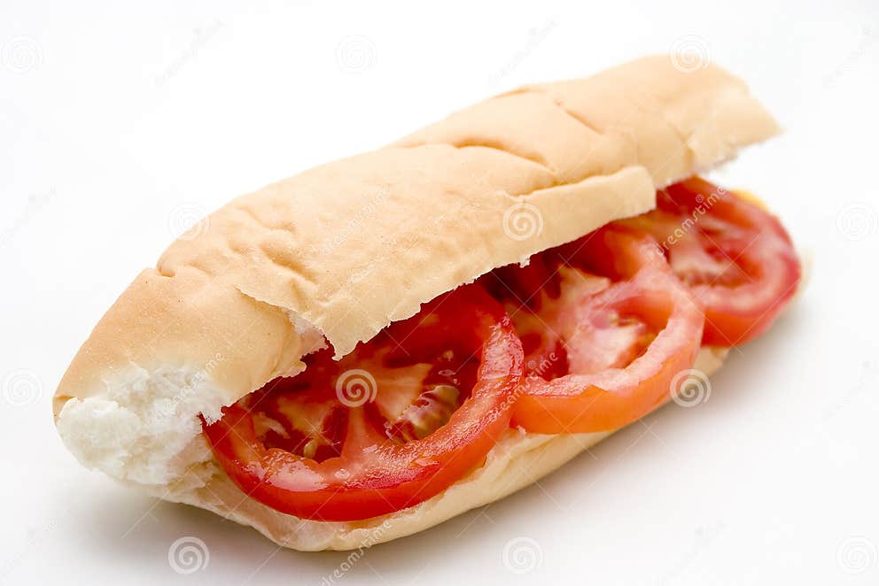 Healthy tomato bun stock image. Image of white, prepare - 3896957
