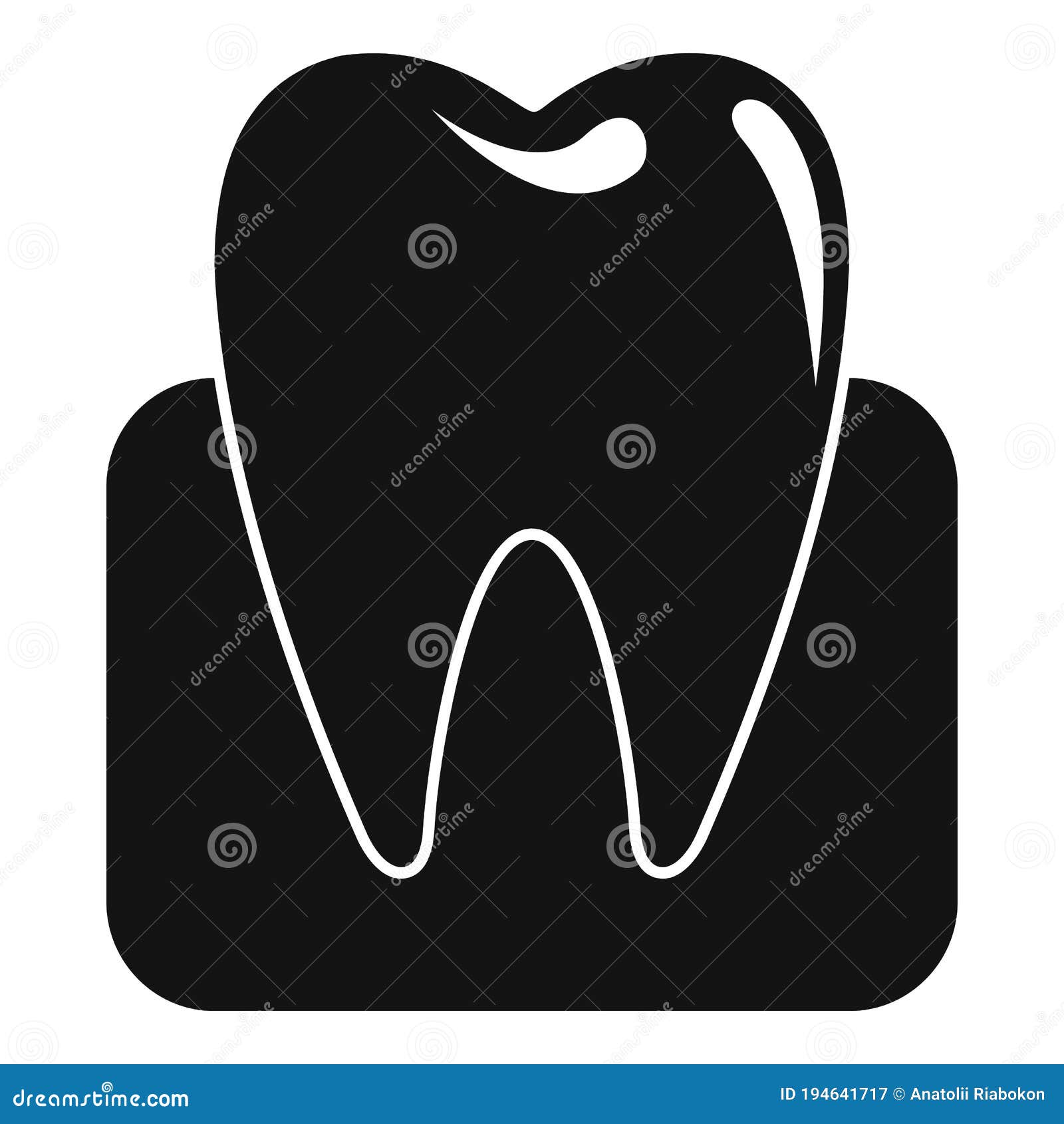Healthy Tooth Icon, Simple Style Stock Vector - Illustration of dentist ...