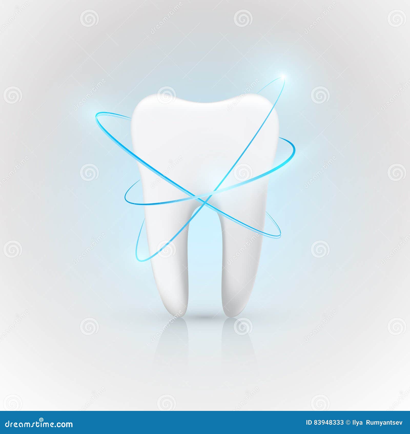 Healthy Tooth Under Protection, Teeth Whitening Stock Vector ...
