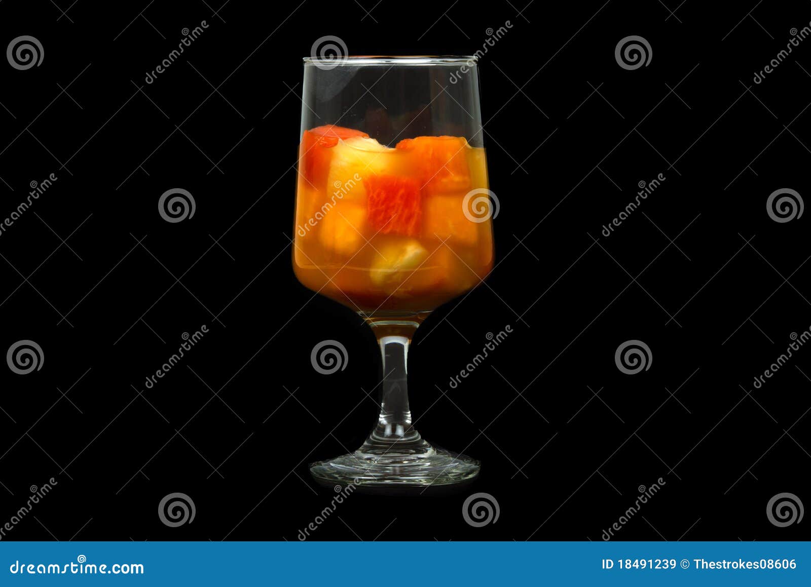 Healthy Tropical Fruit Cocktail Stock Image - Image of cocktail, lunch ...