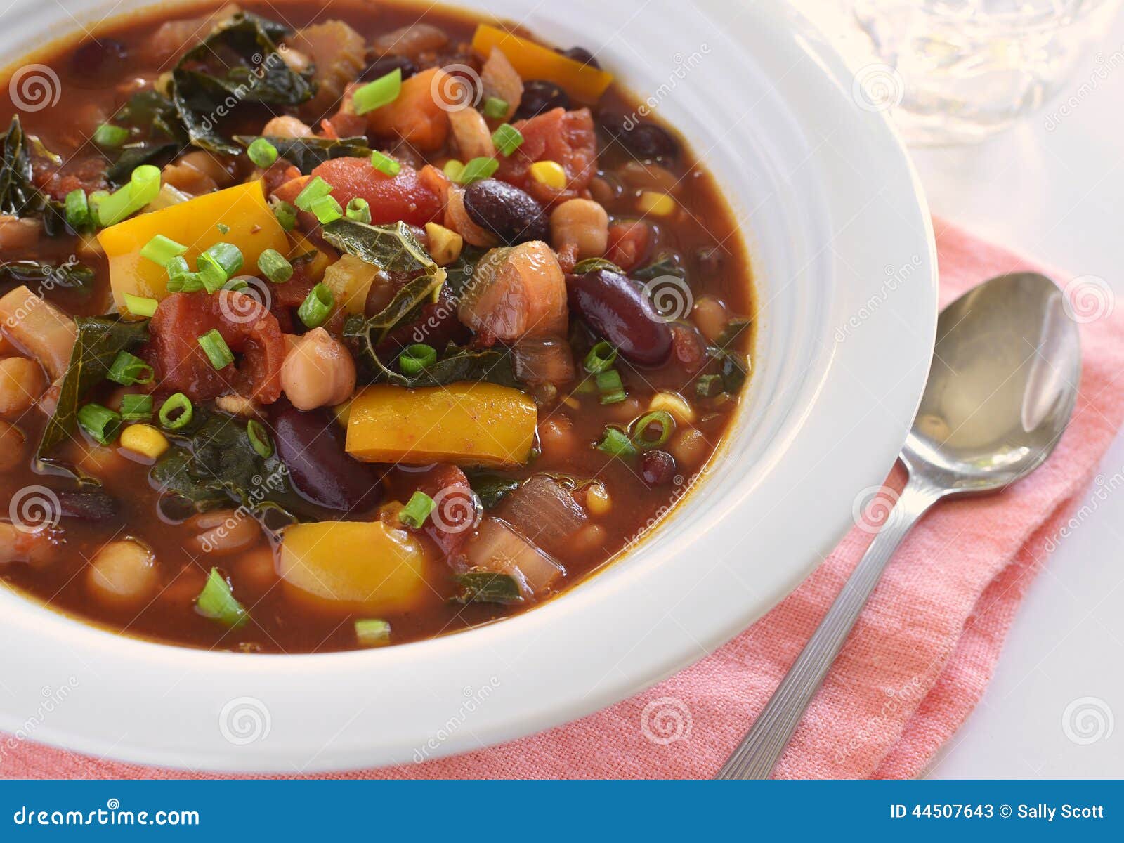 Healthy vegetable chili stock image. Image of green, chili - 44507643