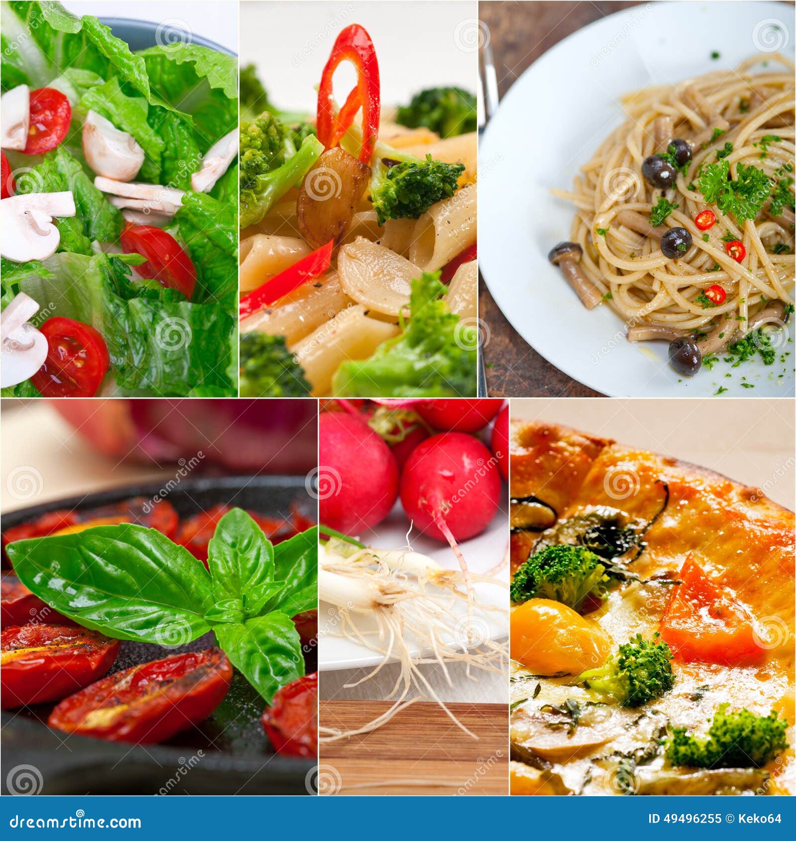 Healthy Vegetarian Vegan Food Collage Stock Image - Image of cuisine ...