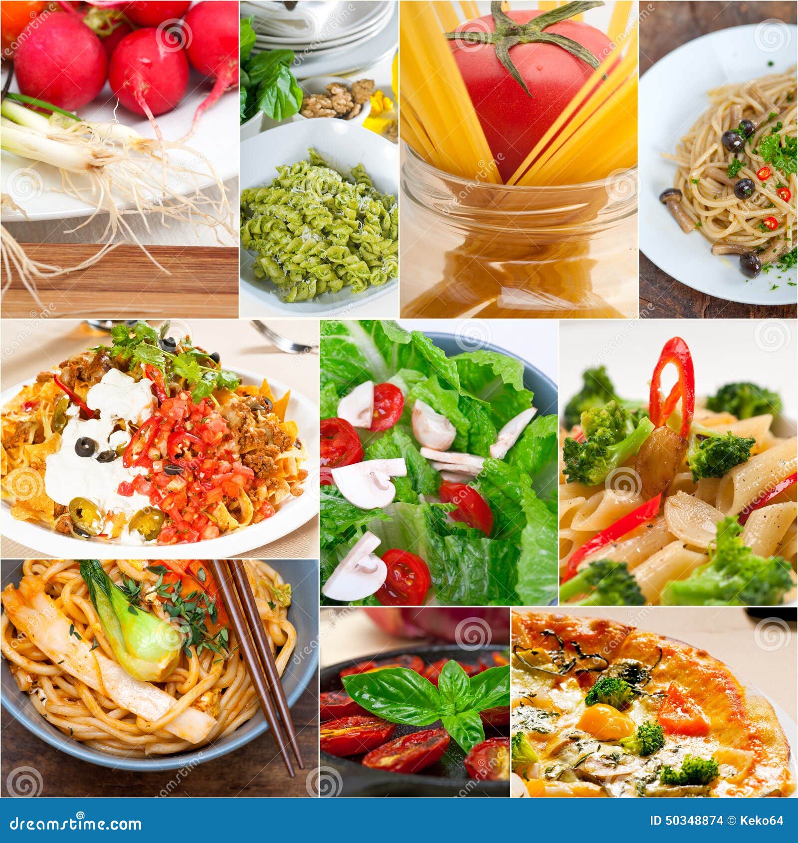 Healthy Vegetarian Vegan Food Collage Stock Photo - Image of meal ...