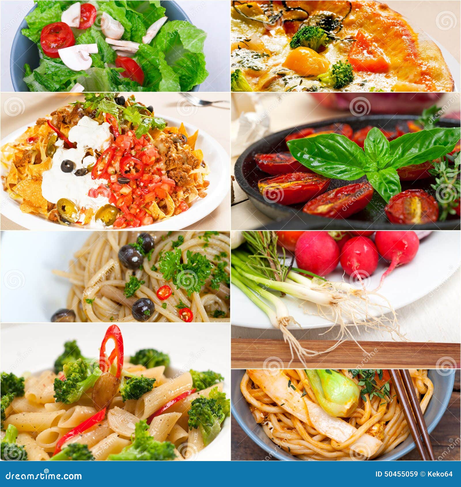 Healthy Vegetarian Vegan Food Collage Stock Image - Image of health ...