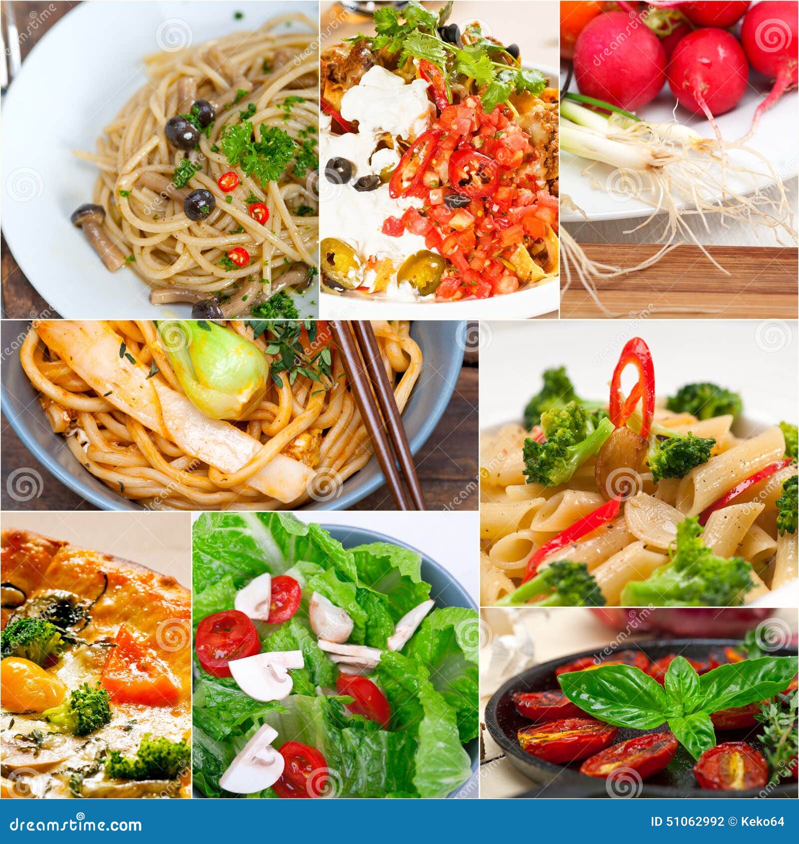 Healthy Vegetarian Vegan Food Collage Stock Photo - Image of ...