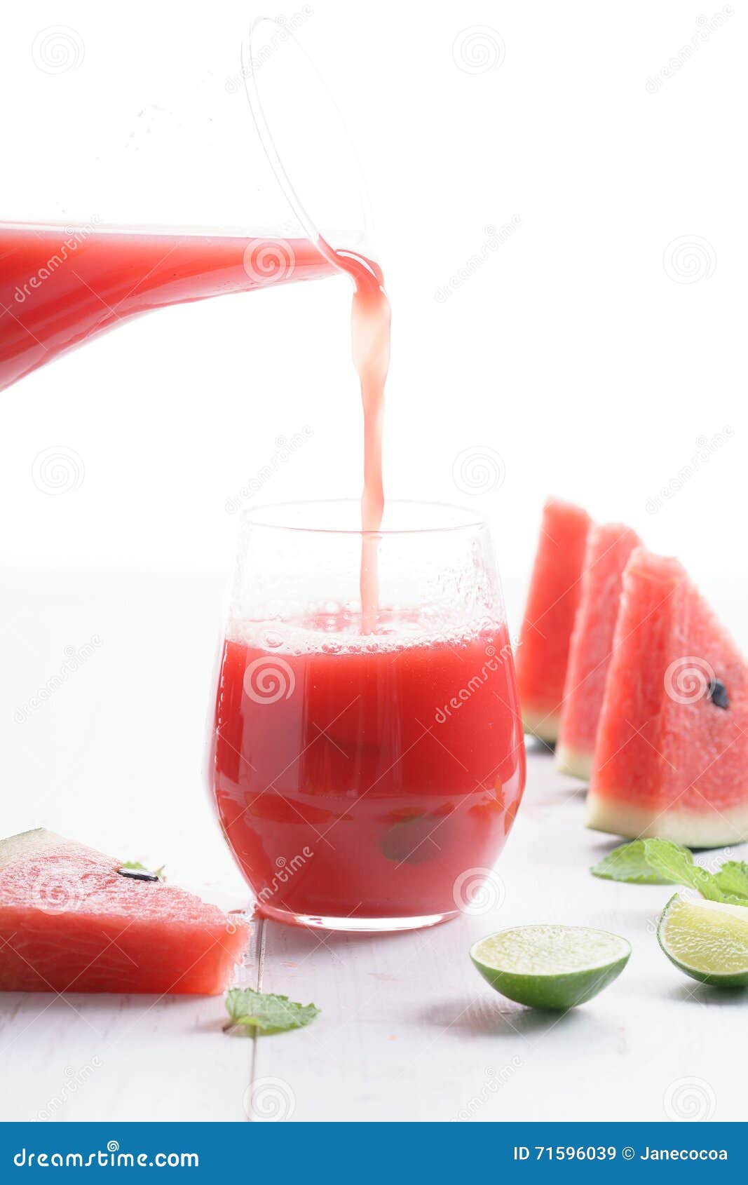 Healthy Watermelon Drink Pouring Stock Image - Image of organic, fresh ...