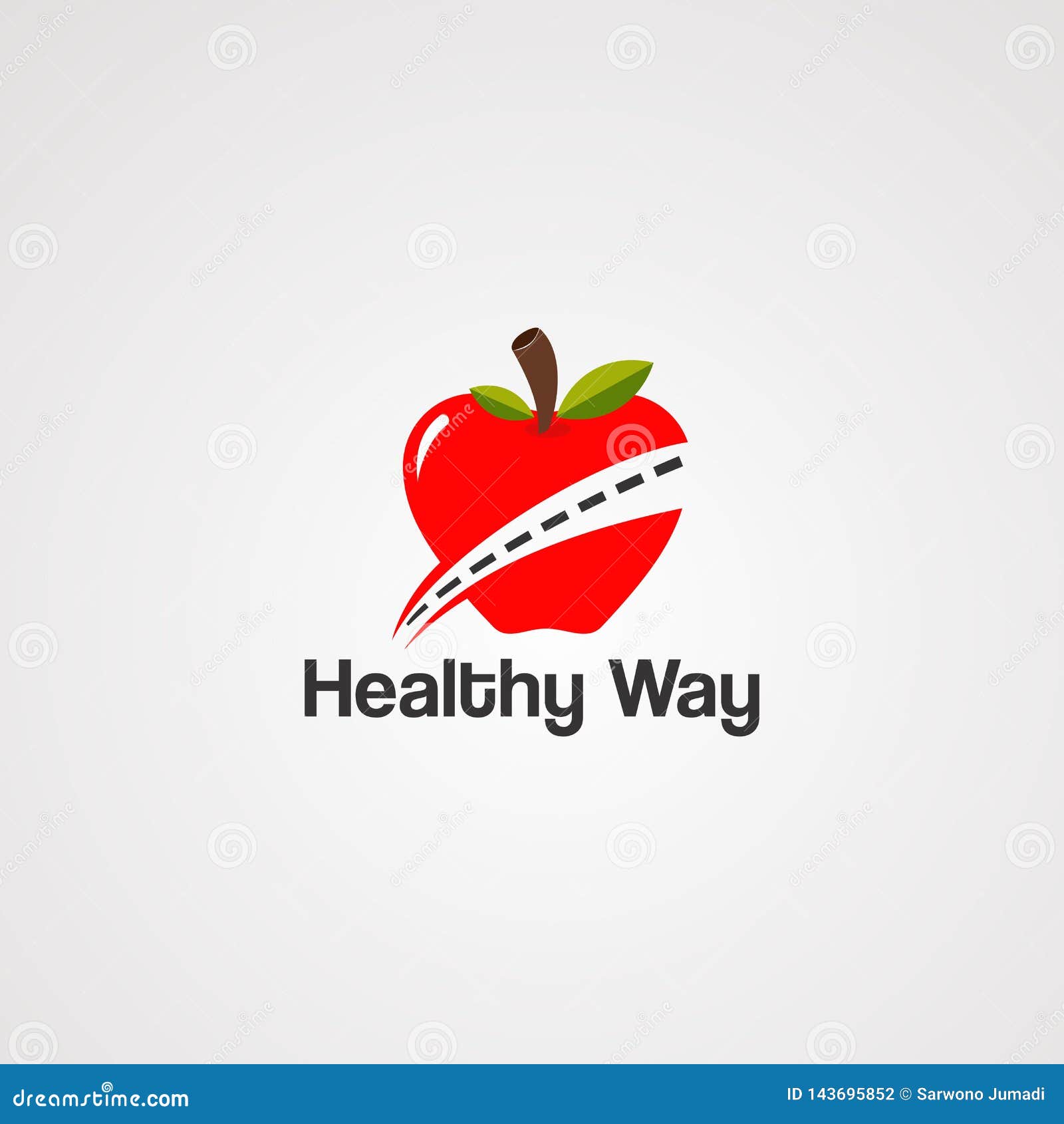 Healthy Way Logo Vector, Icon,element,and Template Stock Vector ...